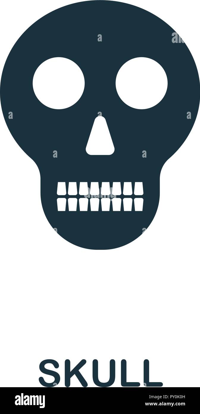 Skull icon. Premium style design from halloween collection. UX and UI ...