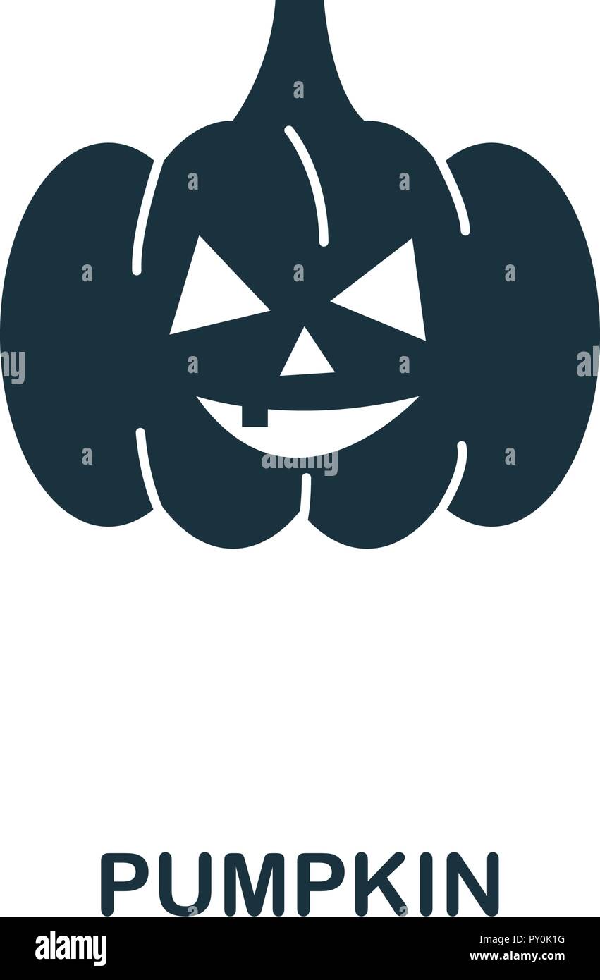 Pumpkin icon. Premium style design from halloween collection. UX and UI ...