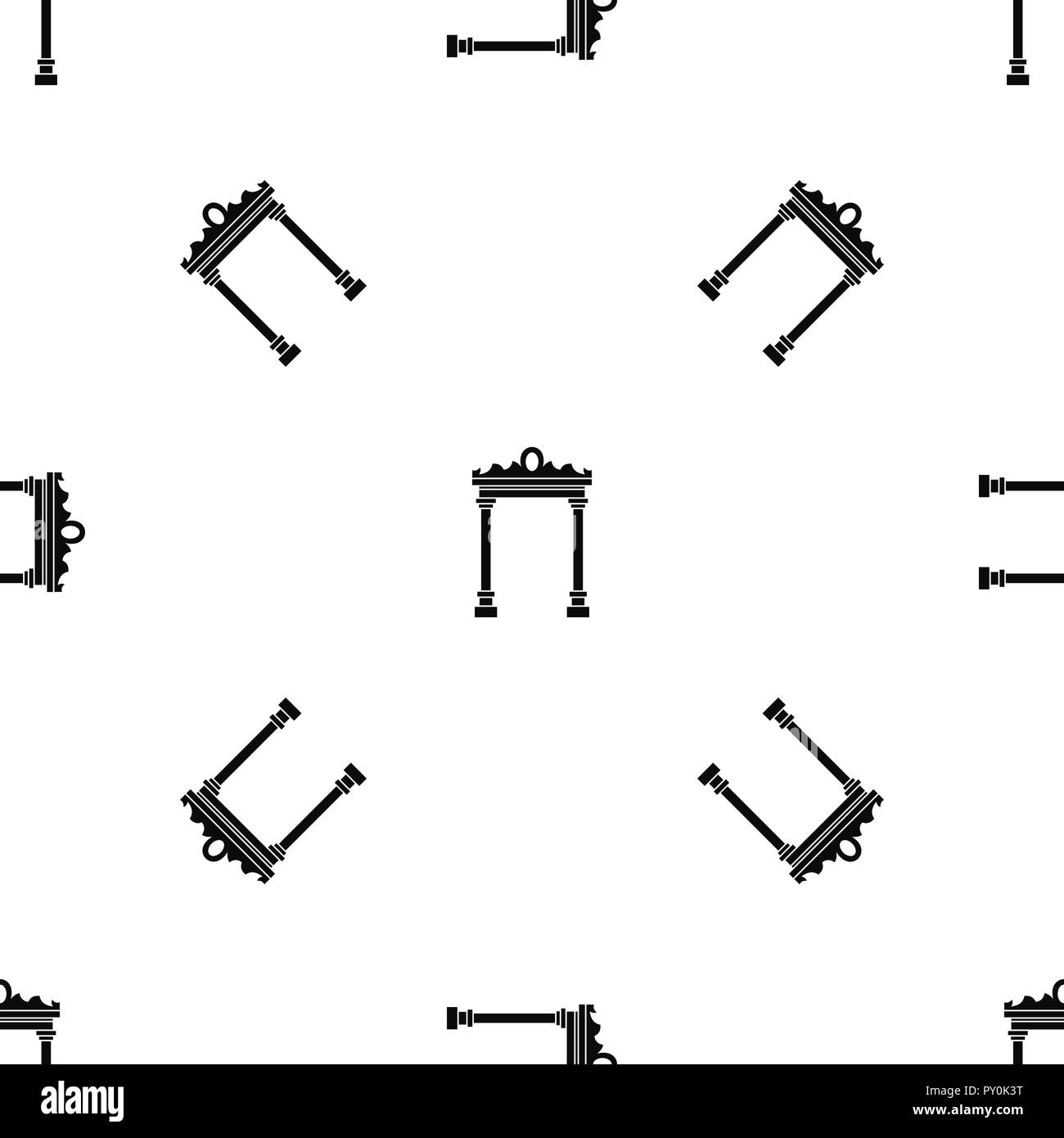 Arch pattern seamless black Stock Vector Image & Art - Alamy