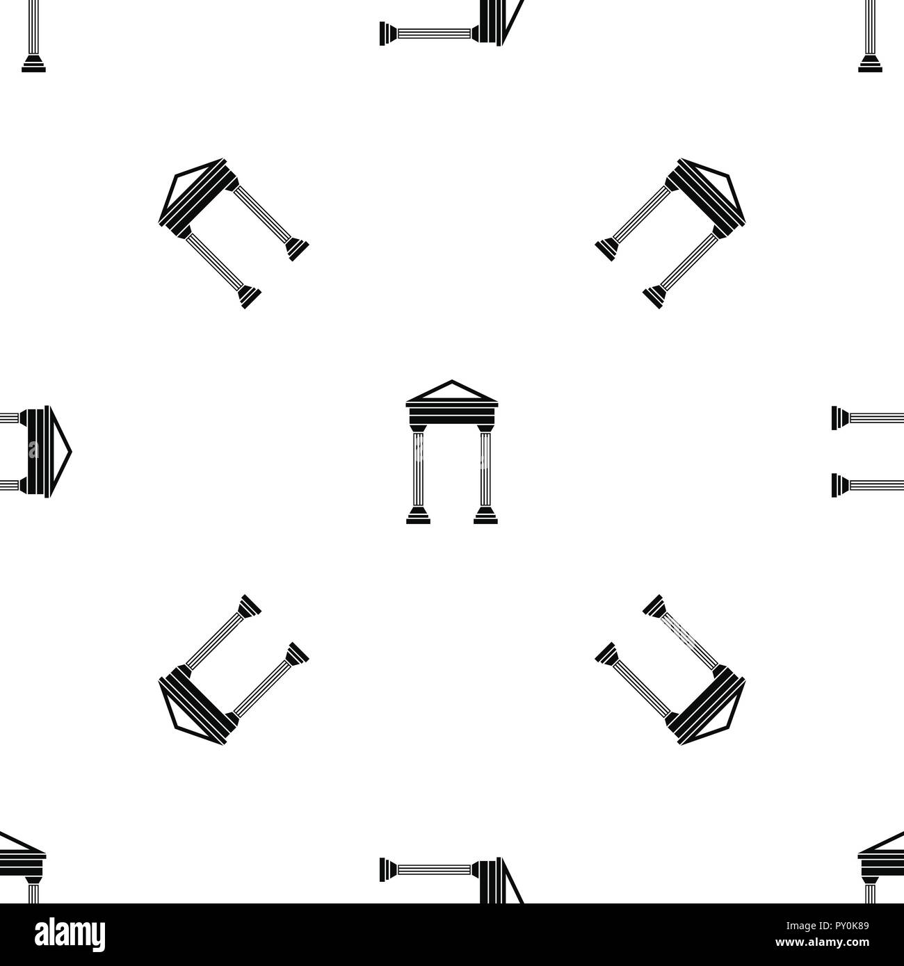 Arch pattern seamless black Stock Vector Image & Art - Alamy