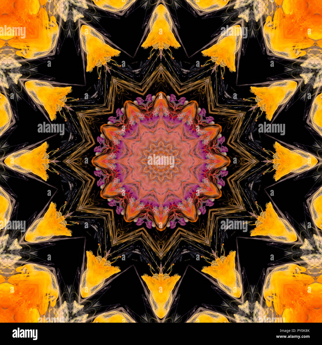 Symmetrical and repetitive colors background Stock Photo - Alamy