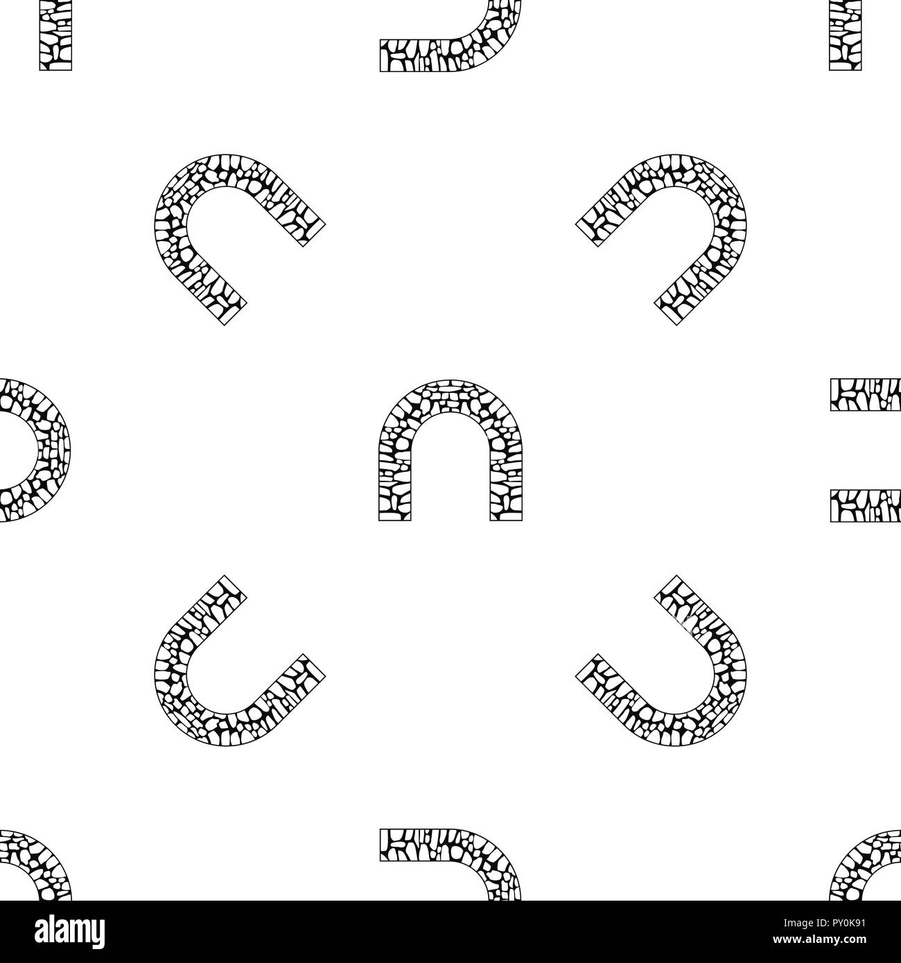 Arch pattern seamless black Stock Vector Image & Art - Alamy