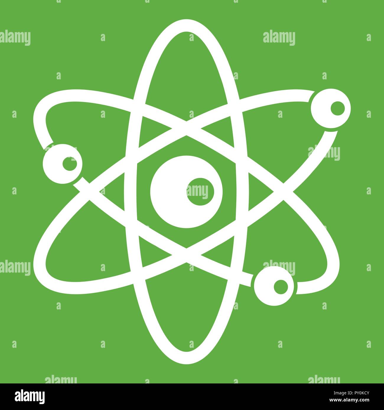 Molecules of atom icon green Stock Vector Image & Art - Alamy