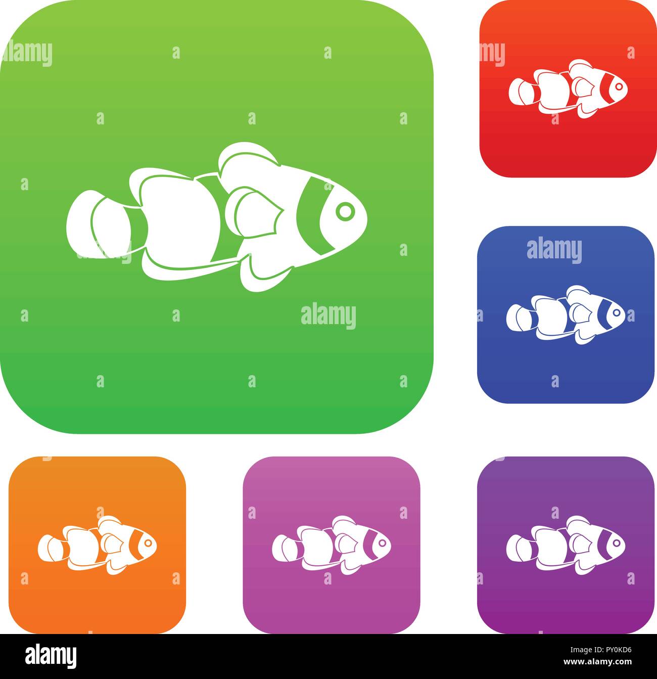 Red sea clown fish Stock Vector Images - Alamy