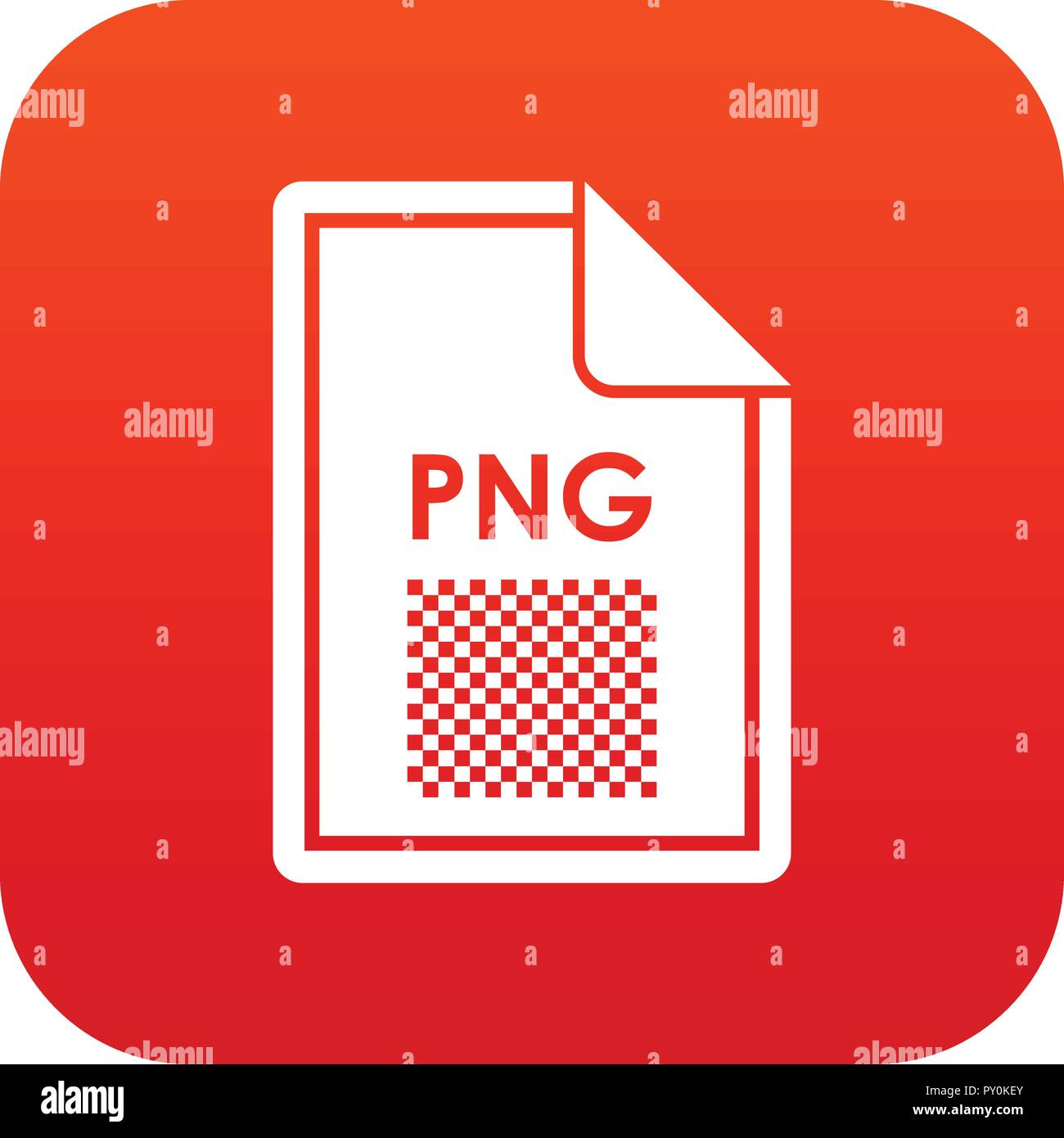 File PNG icon digital red Stock Vector Image & Art - Alamy