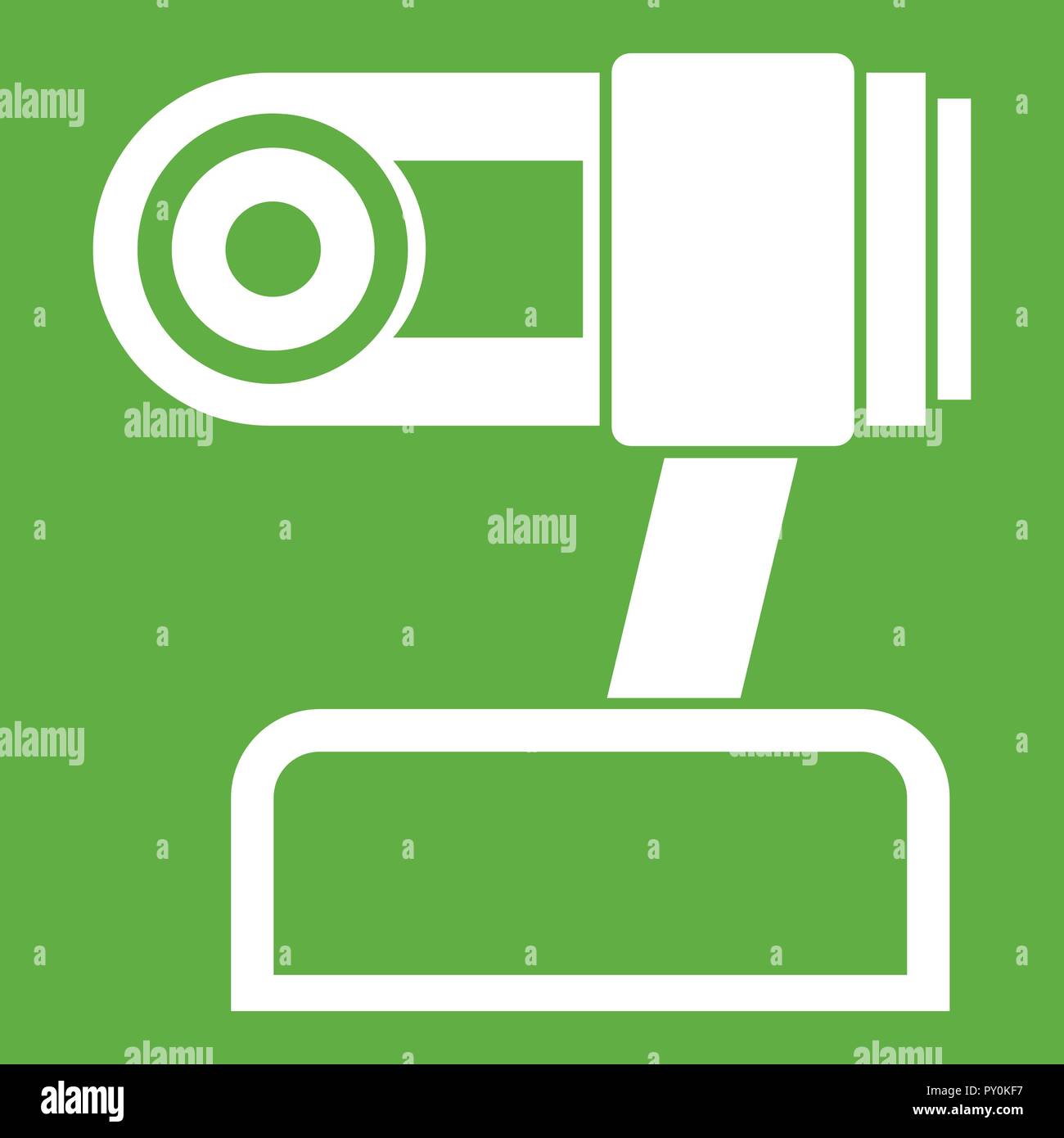Webcam icon green vector hi-res stock photography and images - Alamy