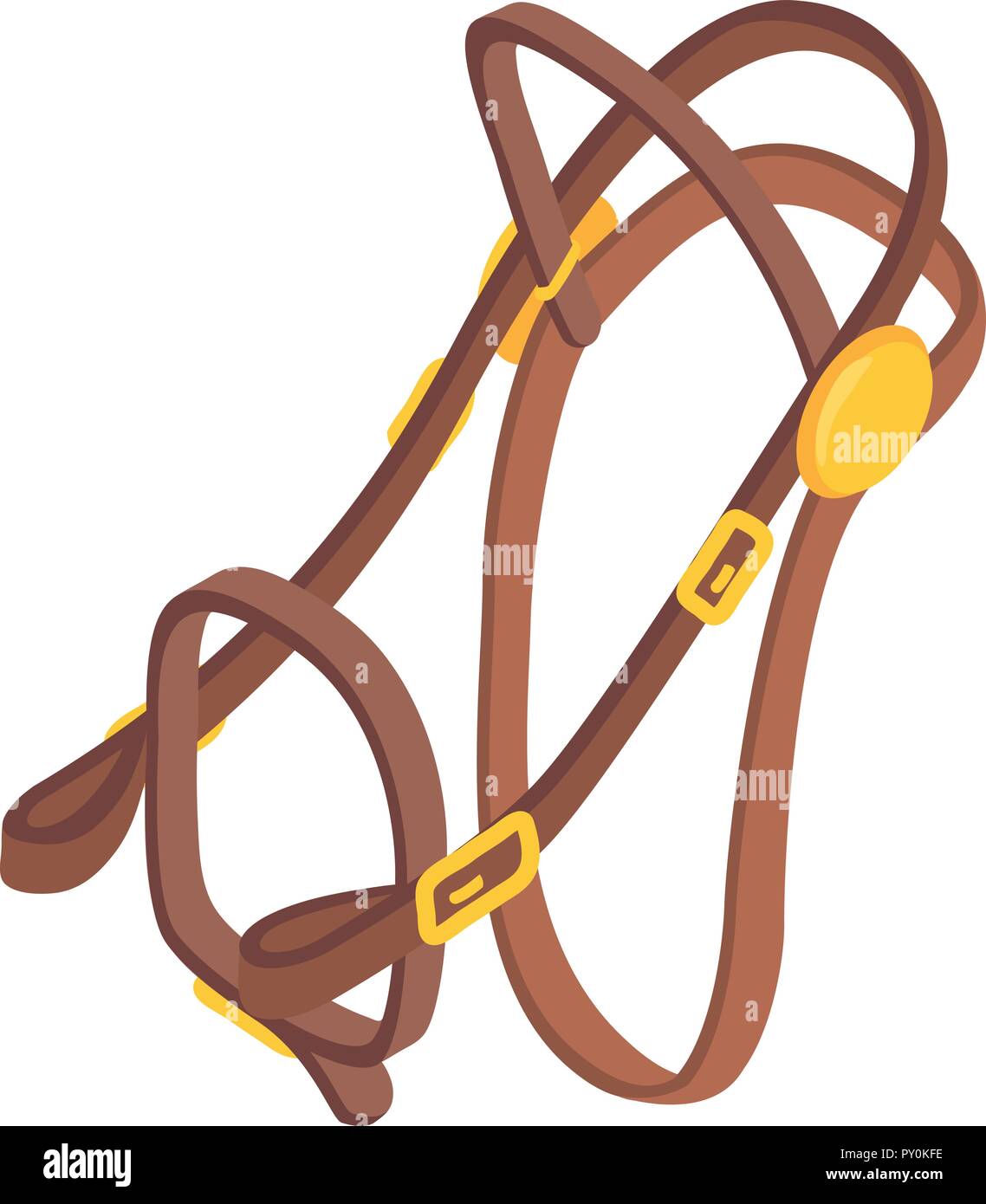 Horse bridle icon, isometric style Stock Vector Image & Art - Alamy