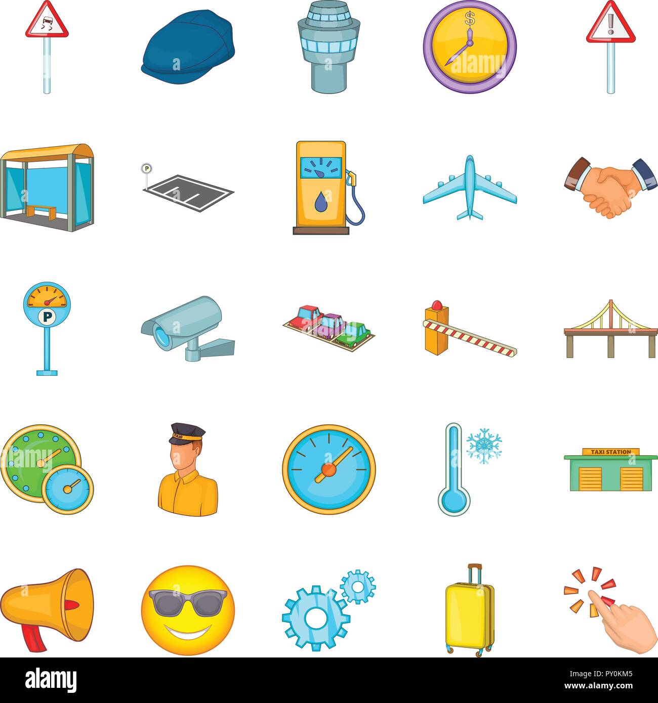 Order transport icons set, cartoon style Stock Vector Image & Art - Alamy