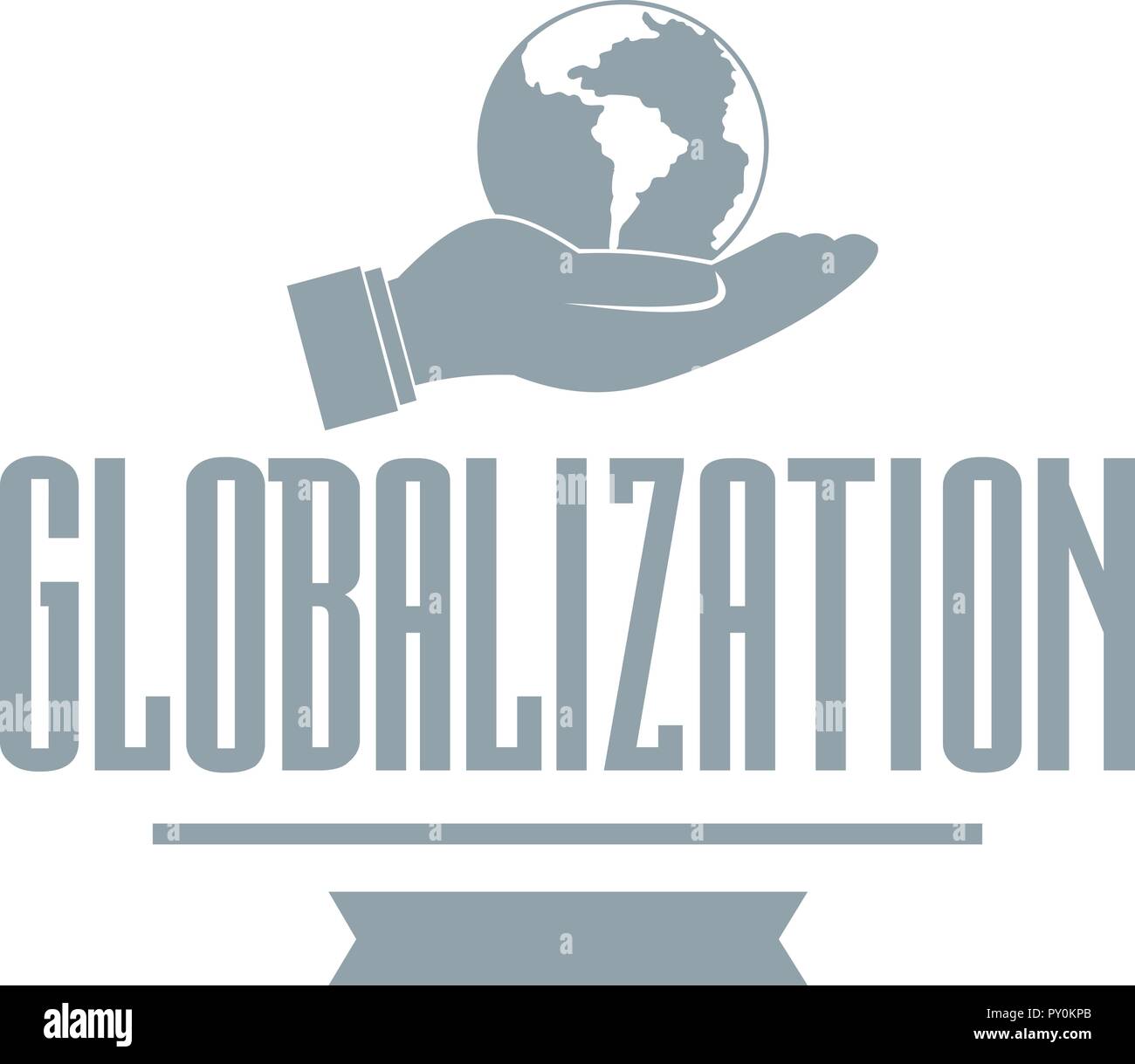 Web globalization logo, simple gray style Stock Vector Image & Art - Alamy