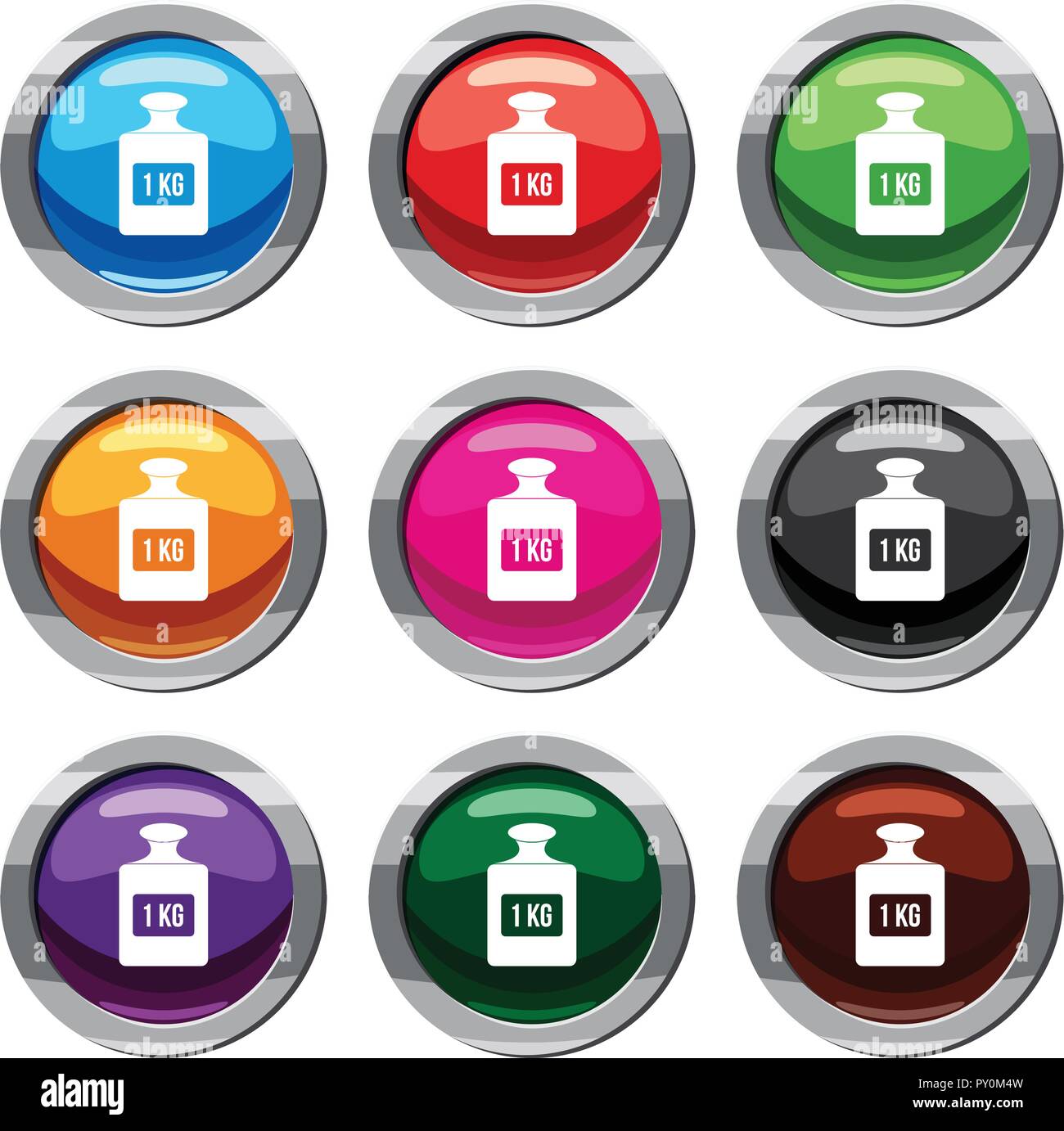 One kilogram weight pattern, simple style Stock Vector Image & Art - Alamy