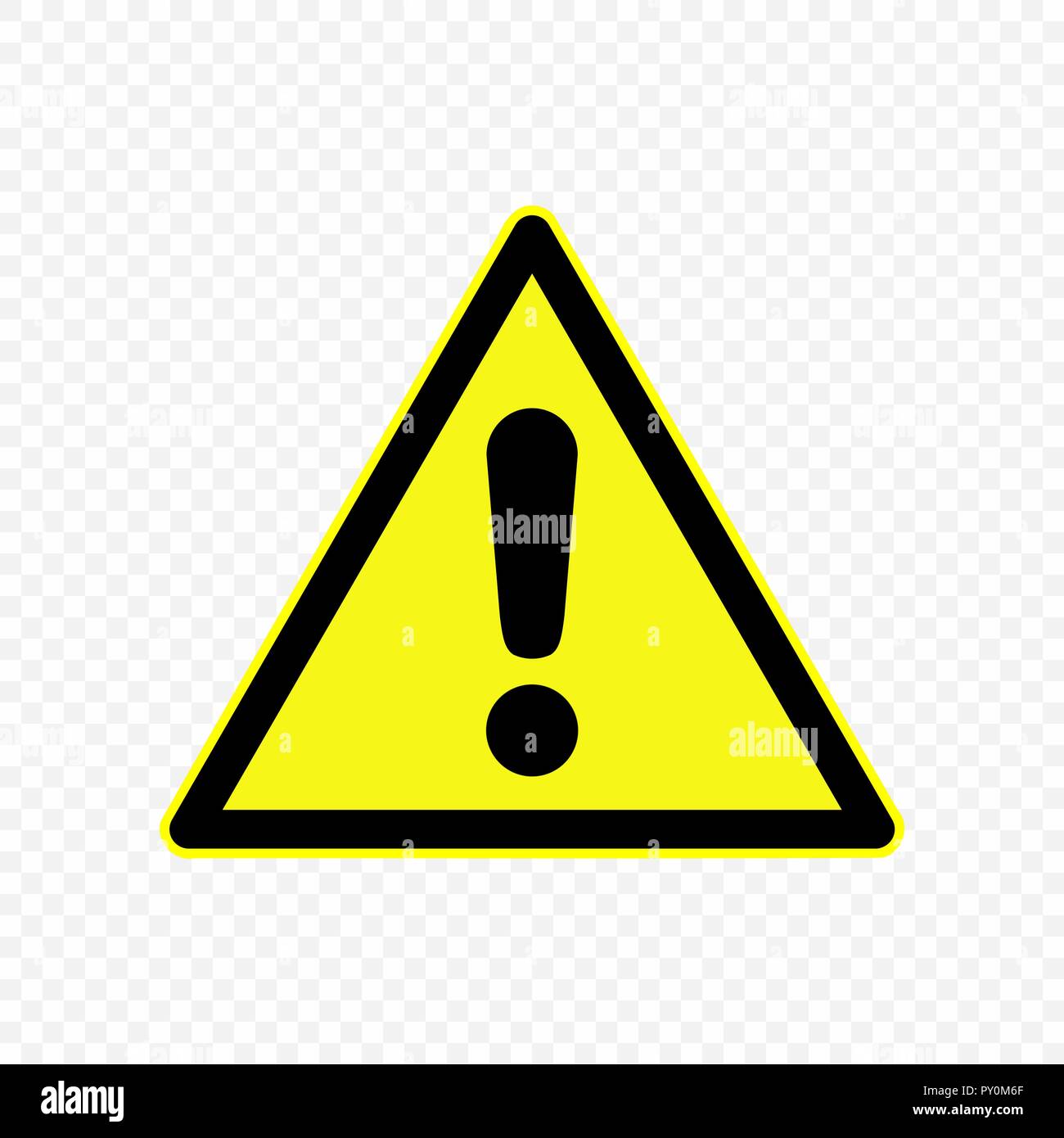 Generic caution Warning sign. Hazard symbols. . Template for your ...