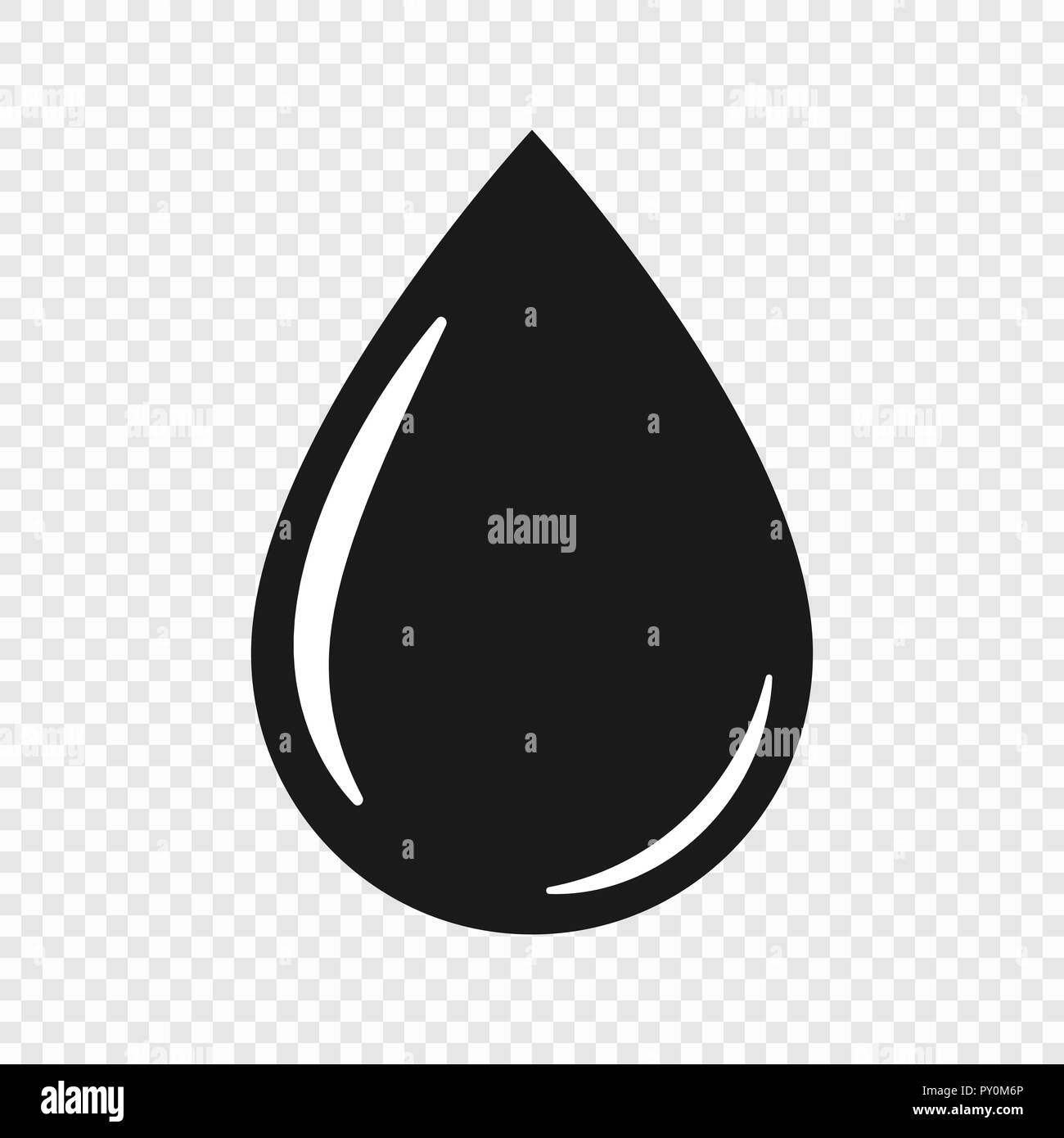 Drop icon isolated on transparent background . Template for your design ...