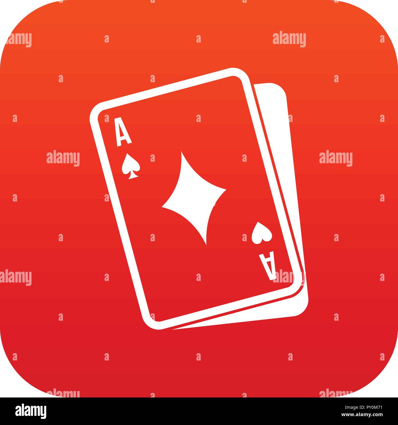 Playing card icon digital red Stock Vector Image & Art - Alamy
