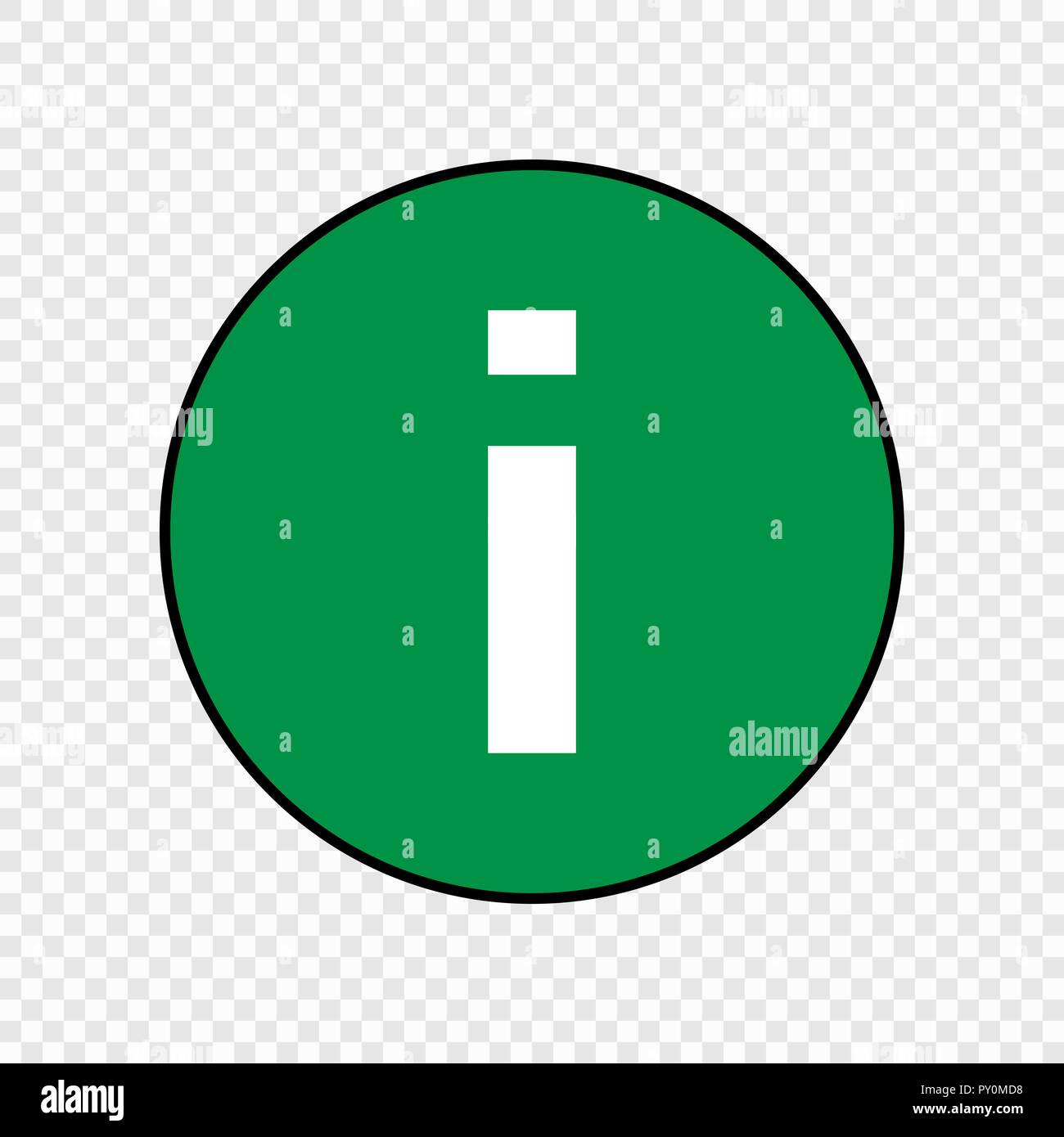 Information icon isolated on transparent background . Template for your ...