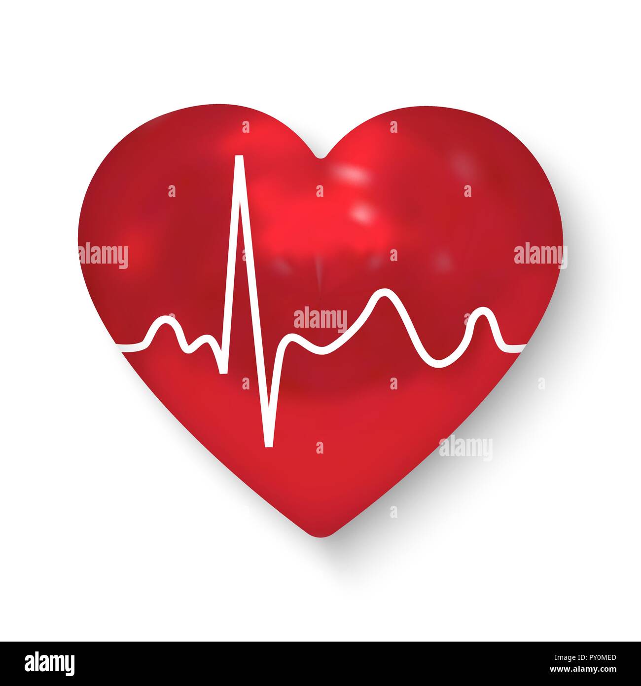 Heartbeat pulse icon for medical apps . Template for your design Stock ...