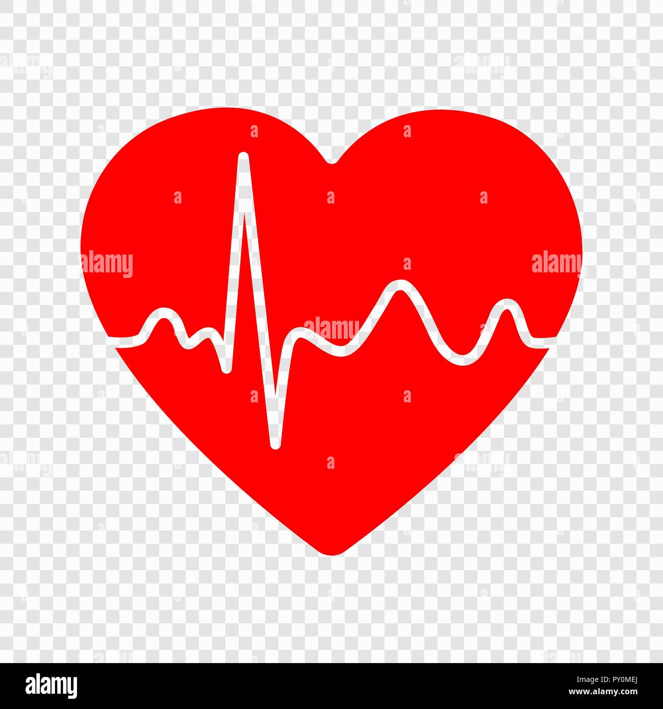Heartbeat pulse icon for medical apps . Template for your design Stock ...