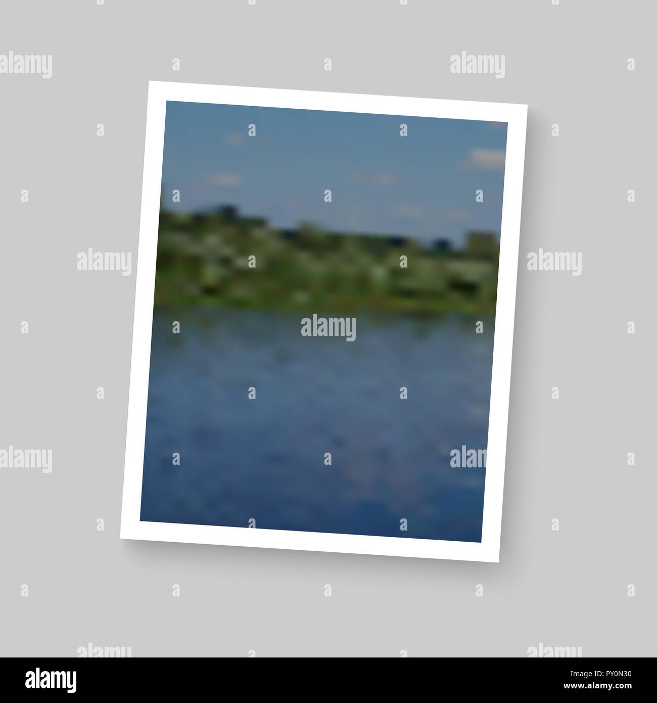 Realistic vector photo frame. Template photo design. Vector ...