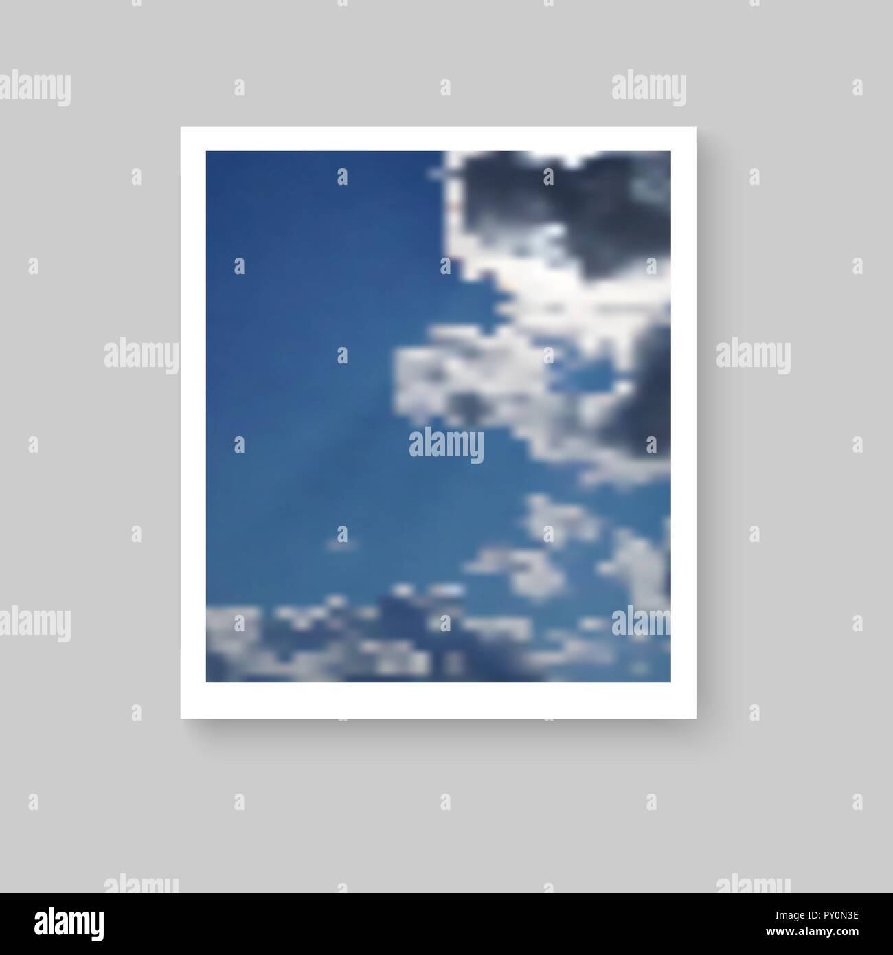 Realistic vector photo frame. Template photo design. Vector ...