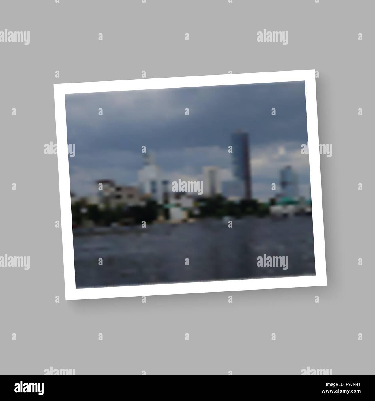 Realistic vector photo frame. Template photo design. Vector ...