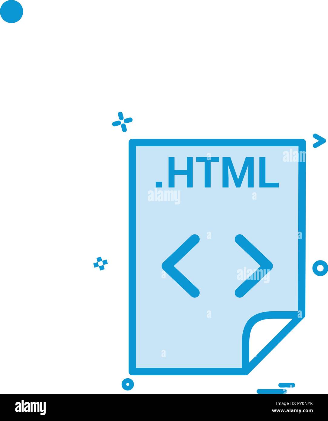 HTML application download file files format icon vector design Stock ...