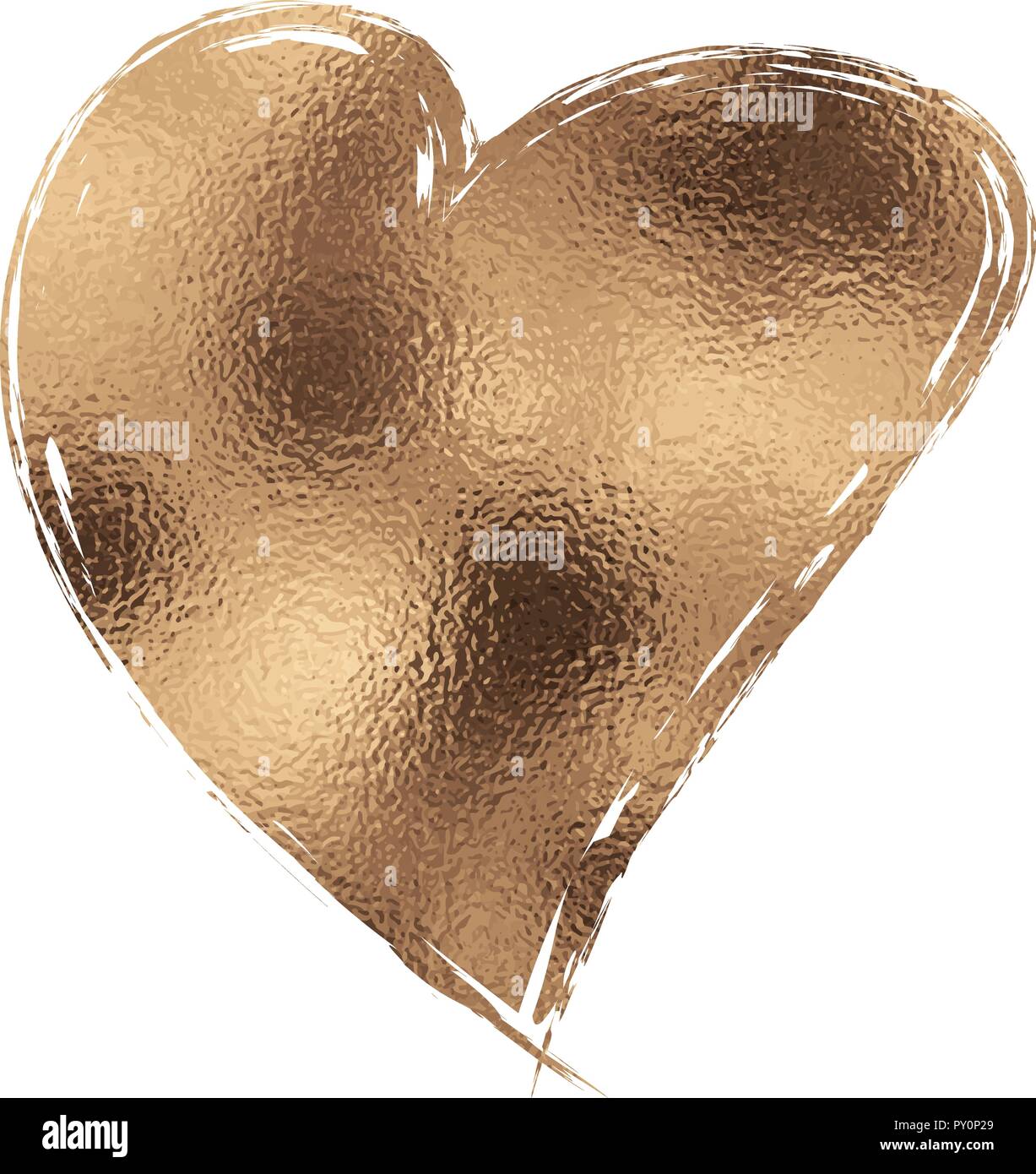 Gold heart card Stock Vector Images - Alamy
