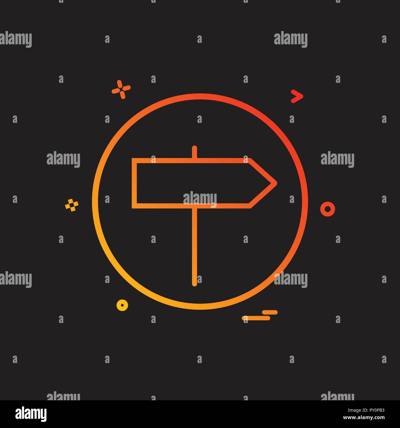 direction right basic icon vector design Stock Vector Image & Art - Alamy