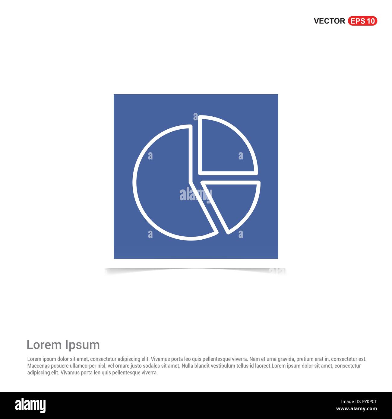 Pie chart - Blue photo Frame Stock Vector Image & Art - Alamy