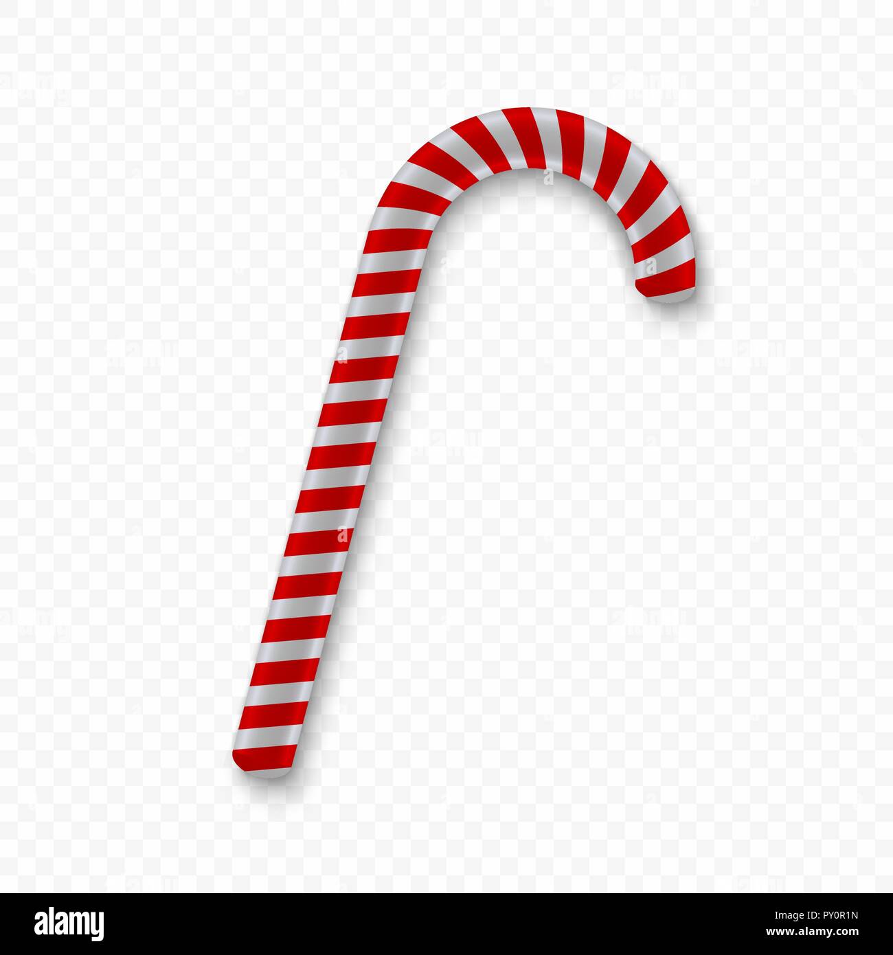 candy cane isolated on transparent background. Vector illustration ...