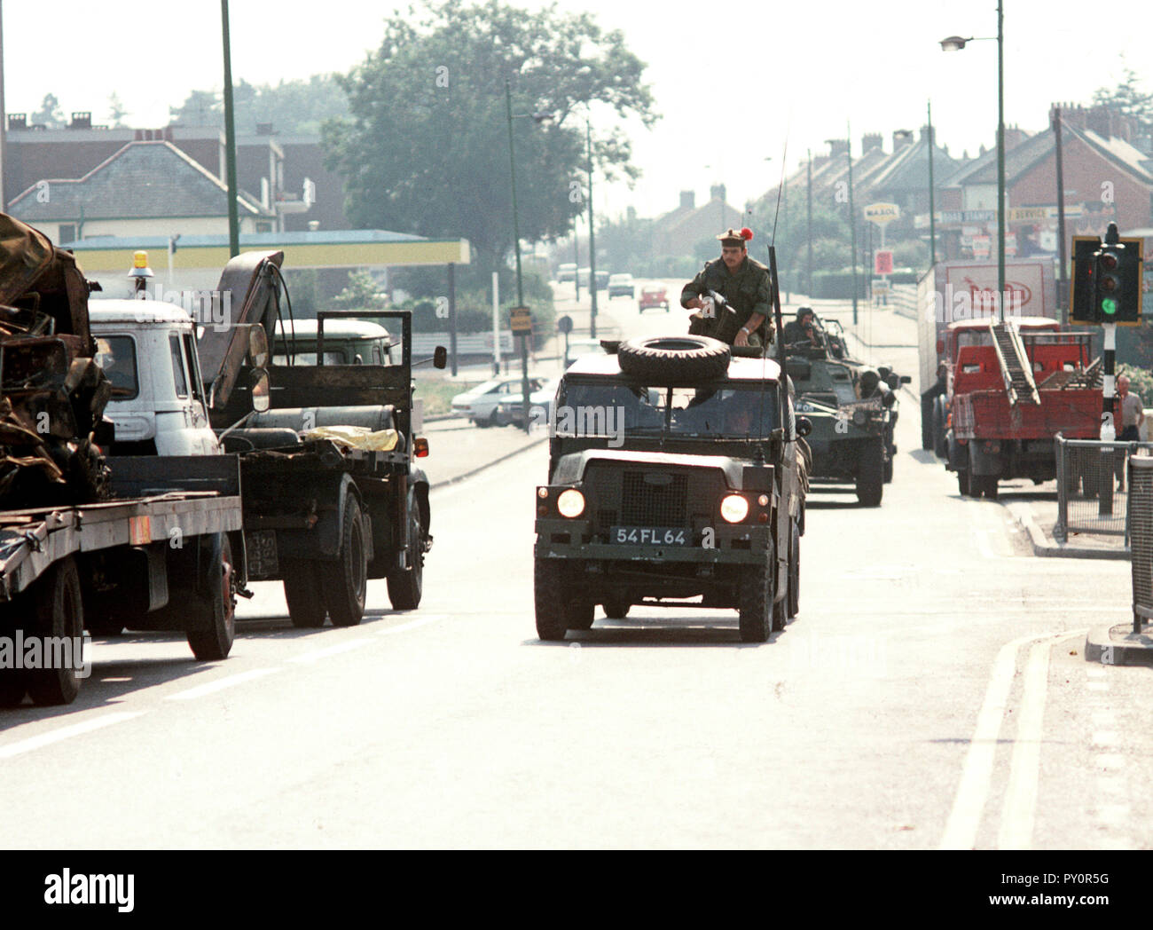 British Army on patrol in West Belfast during the The Troubles ...
