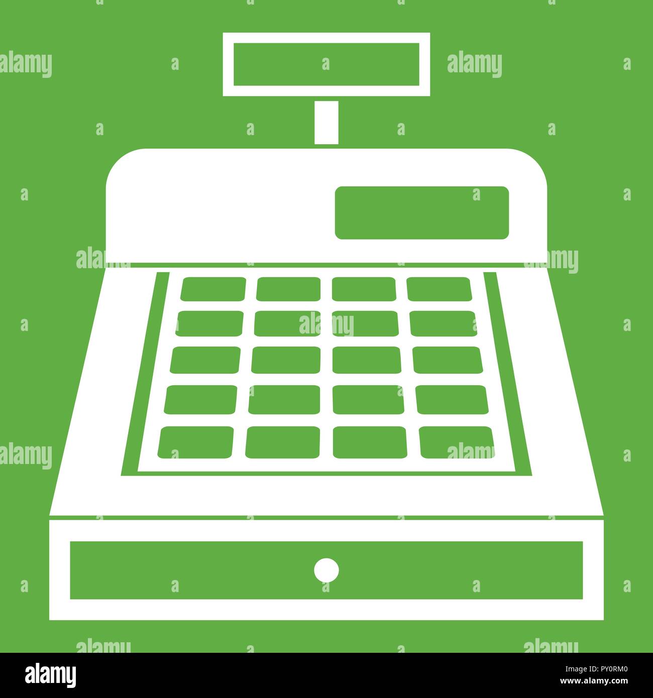 Cash register icon green Stock Vector Image & Art - Alamy