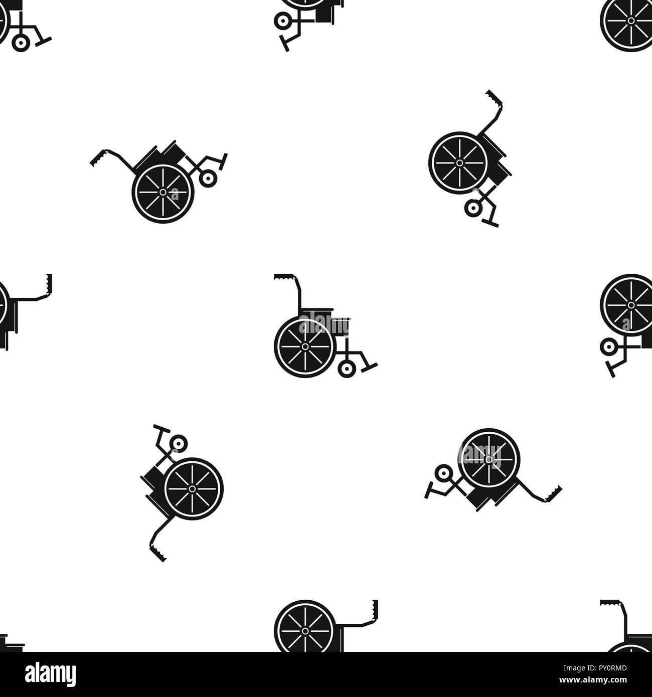 Wheelchair pattern seamless black Stock Vector Image & Art - Alamy