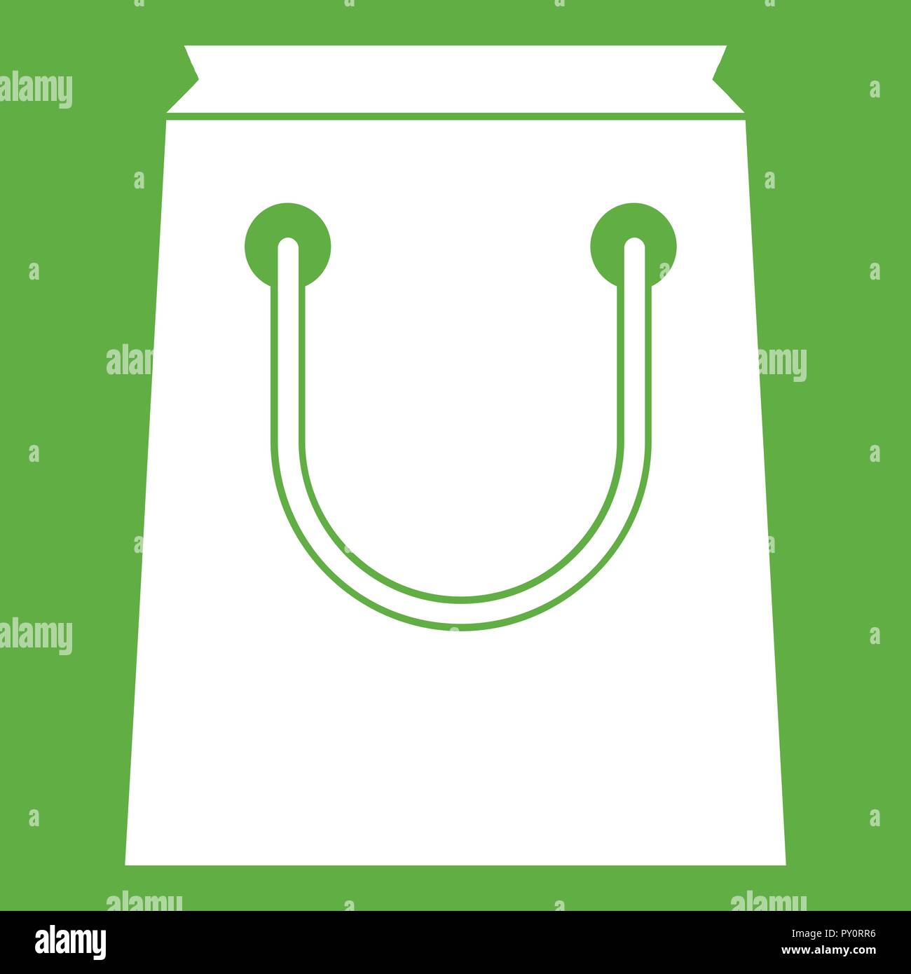 Paper bag icon green Stock Vector Image & Art - Alamy