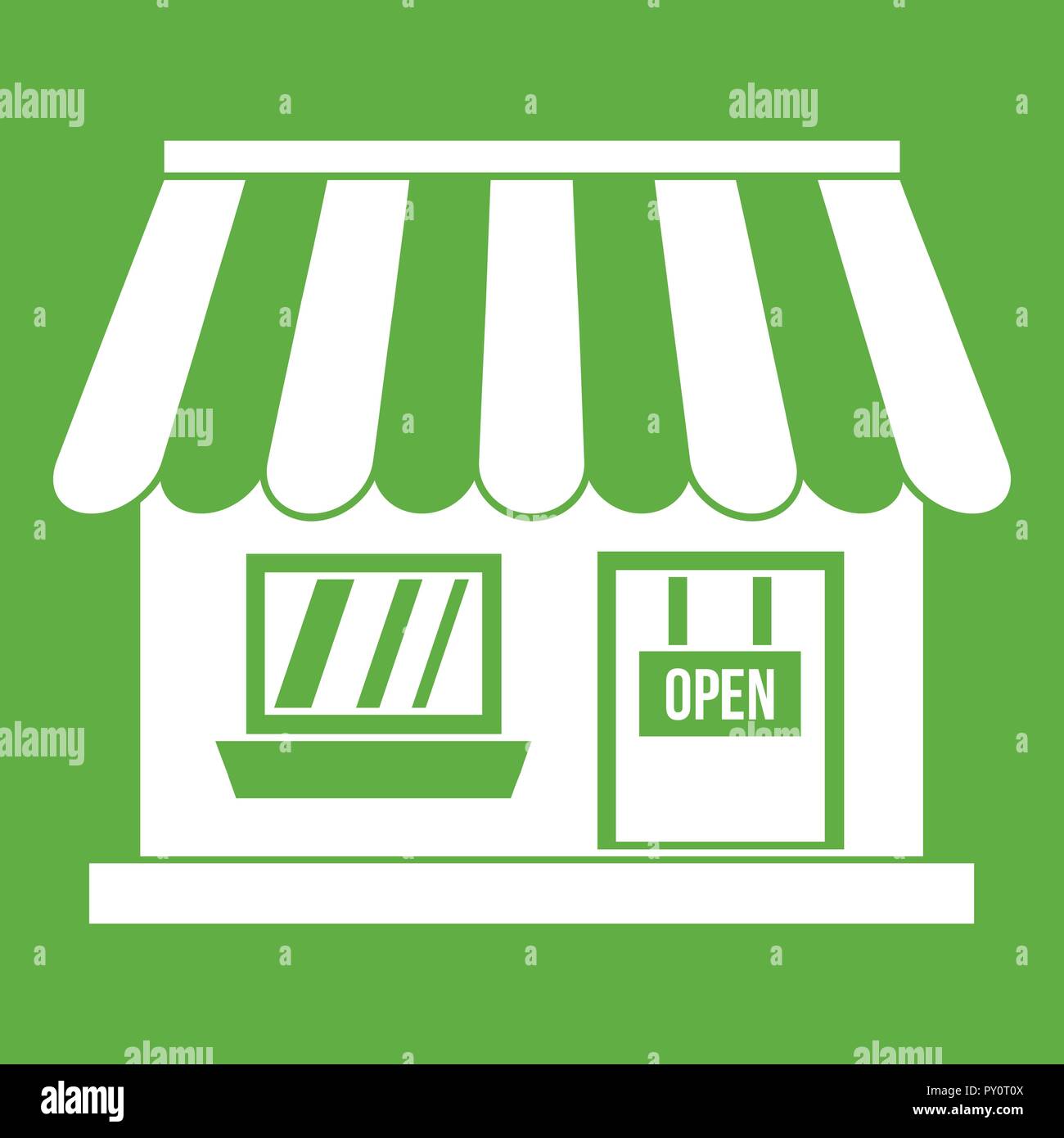 Shop icon green Stock Vector Image & Art - Alamy