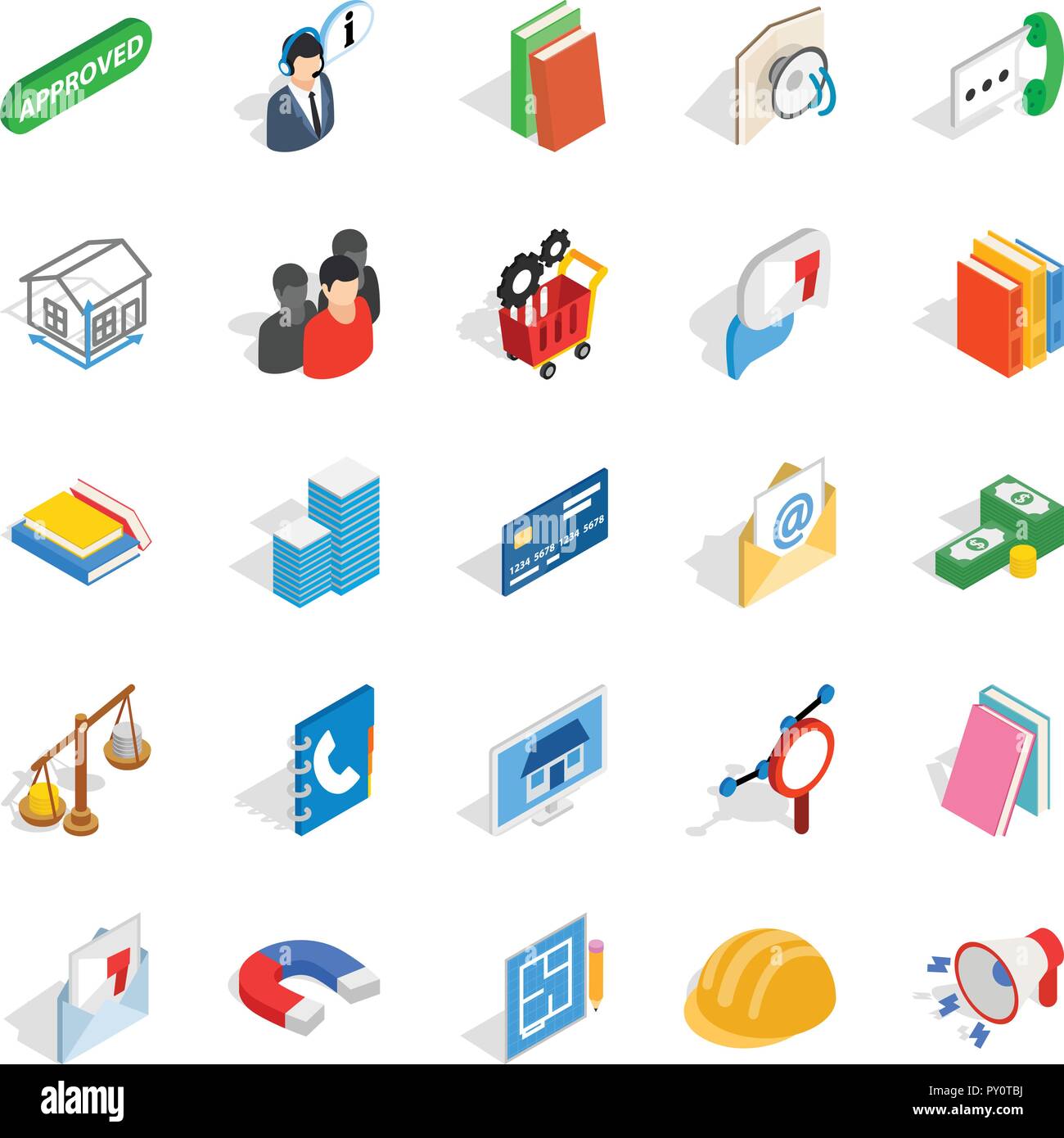 Brigade icons set, isometric style Stock Vector Image & Art - Alamy