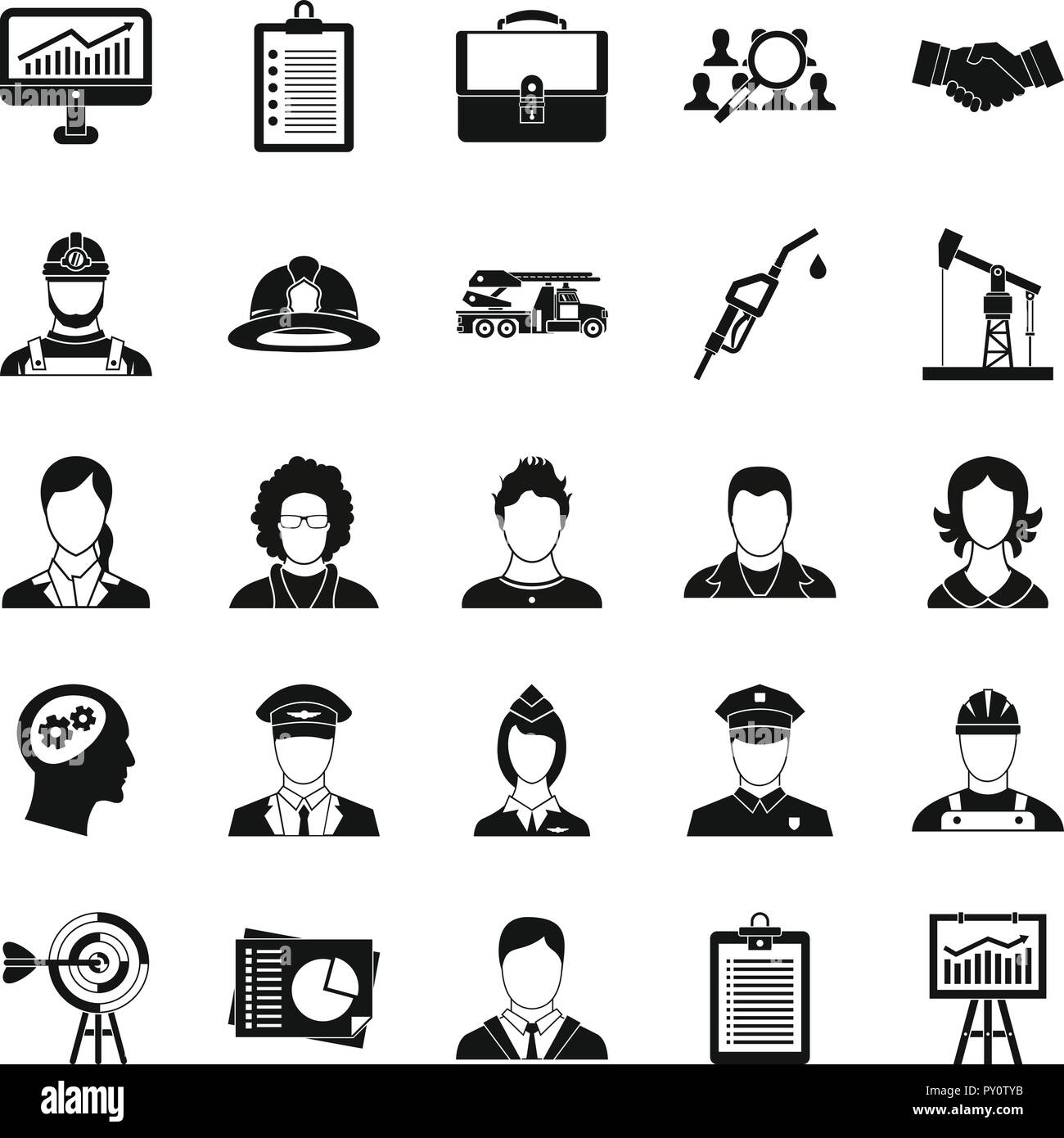 Business proposal icons set, simple style Stock Vector Image & Art - Alamy