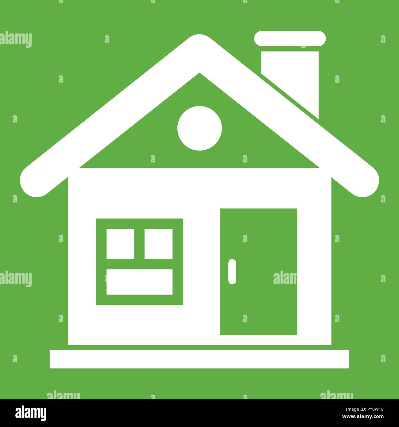 House icon green Stock Vector Image & Art - Alamy