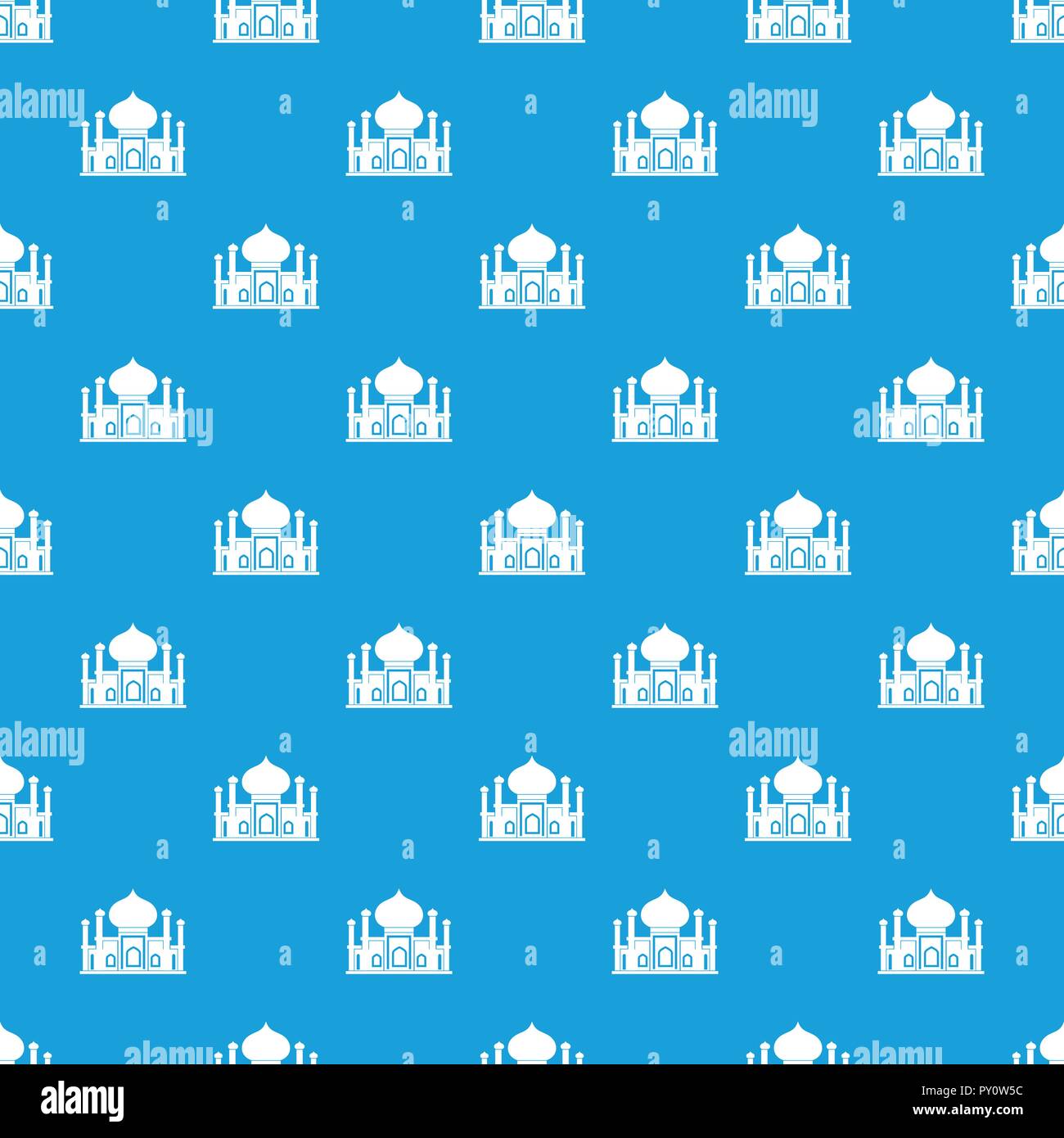 Mosque pattern seamless blue Stock Vector Image & Art - Alamy