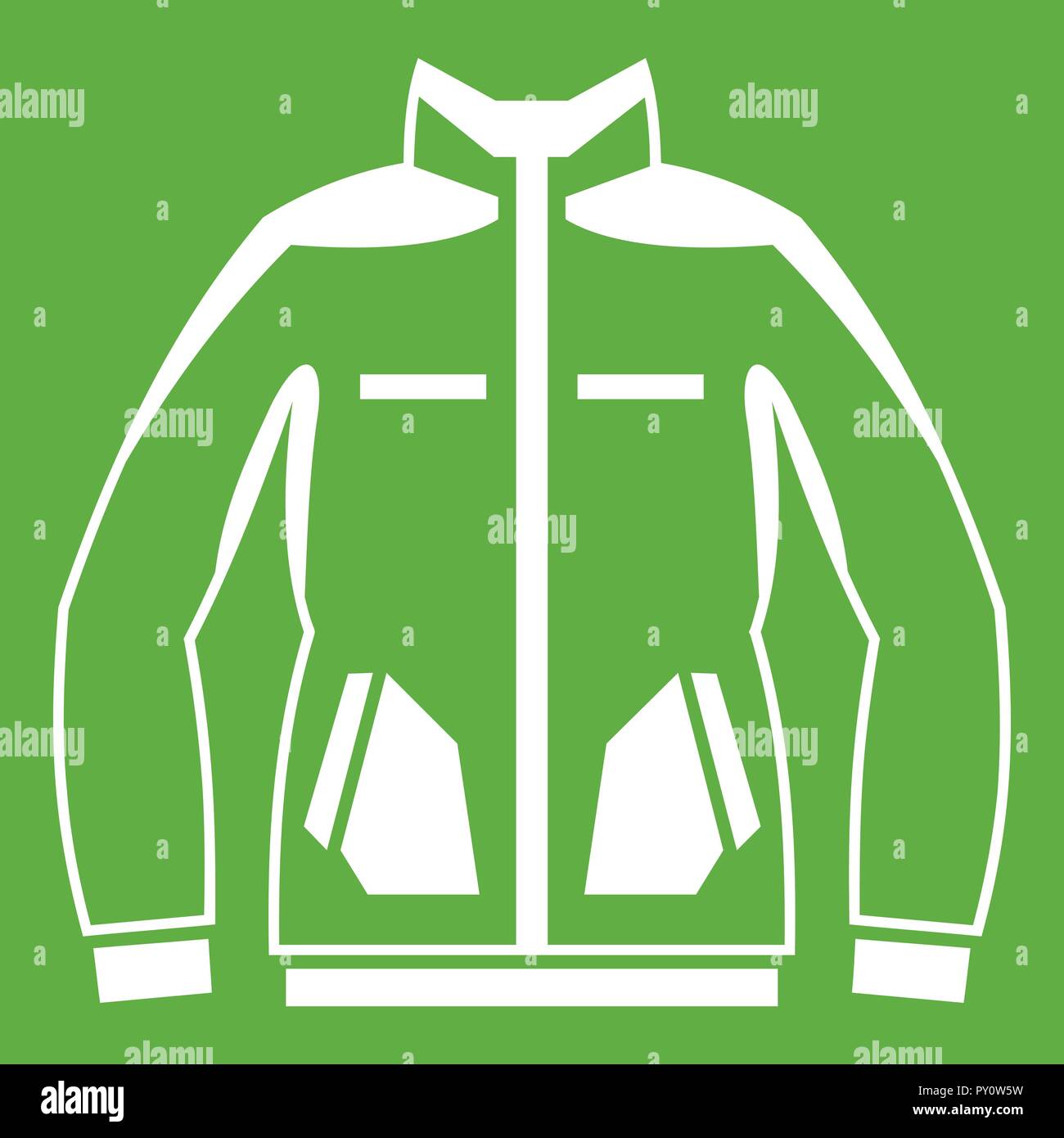Men winter jacket icon green Stock Vector Image & Art - Alamy