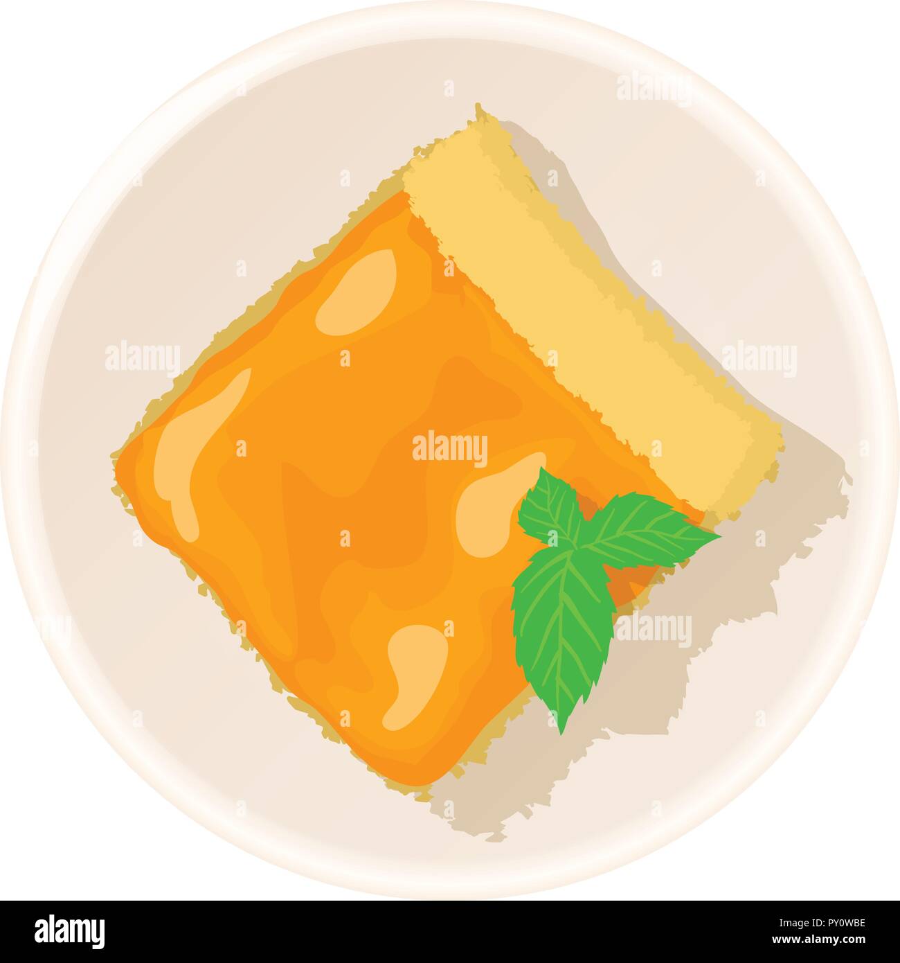 Lemon cake icon, cartoon style Stock Vector Image & Art - Alamy