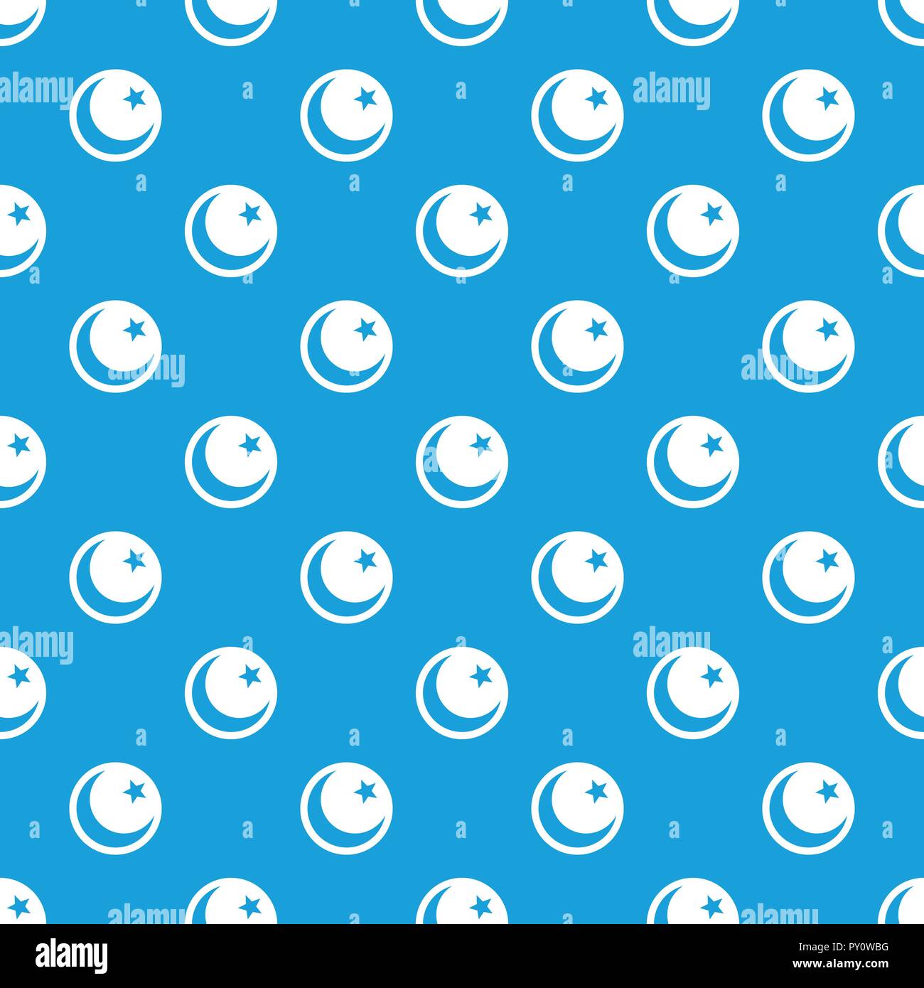 Crescent and star pattern seamless blue Stock Vector Image & Art - Alamy
