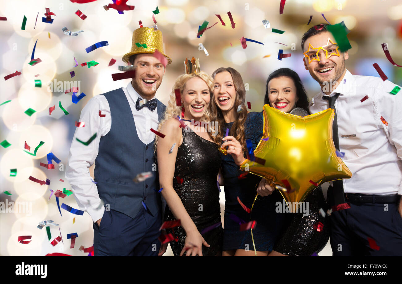 Celebration confetti friends hi-res stock photography and images - Alamy