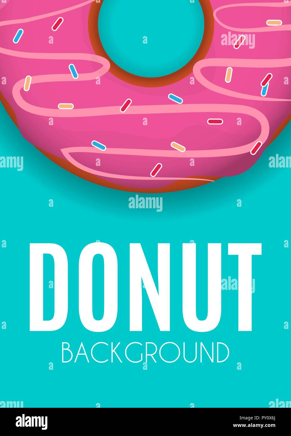 Abstract Donut Background Vector Illustration Stock Vector Image & Art ...