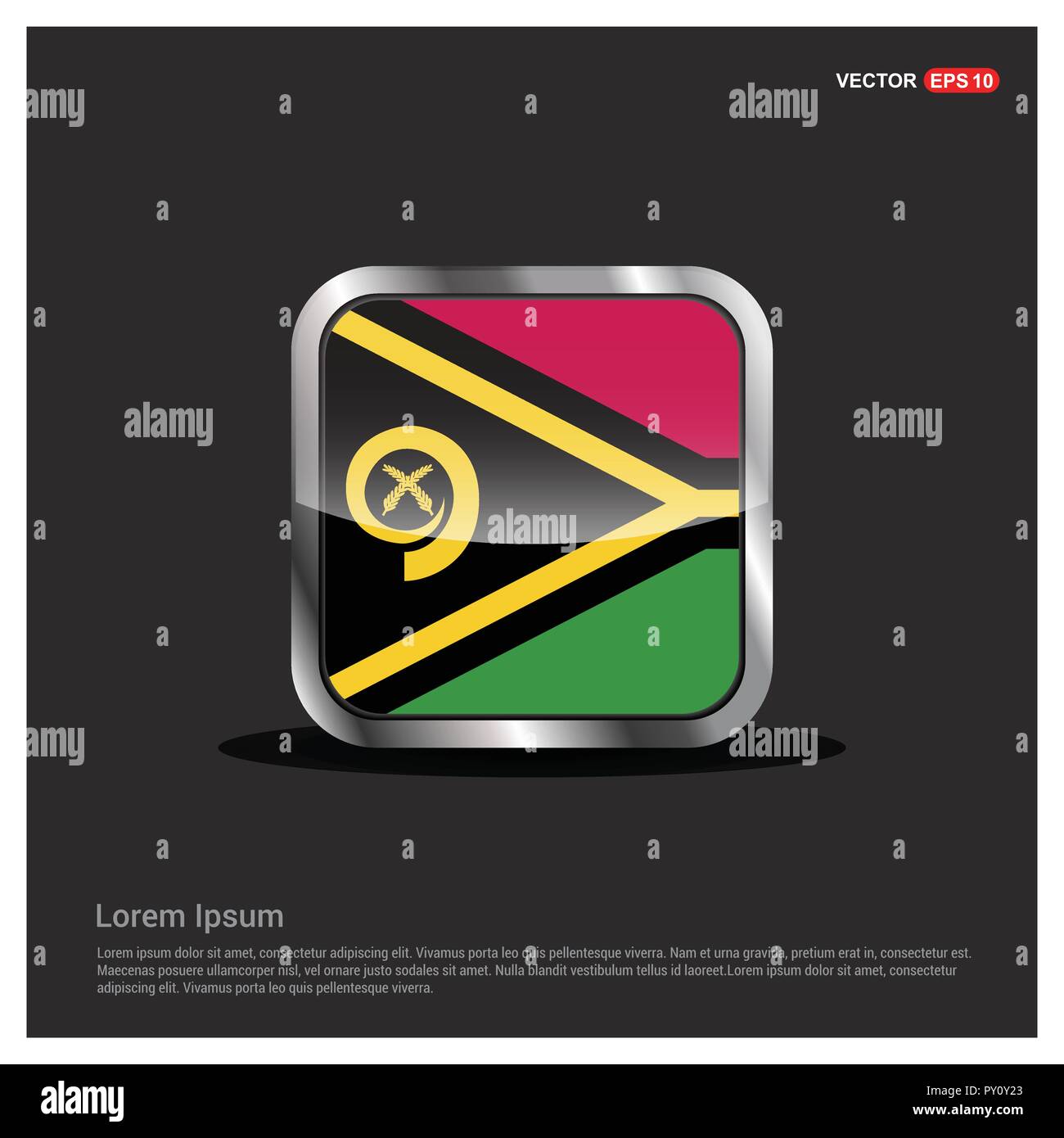 Vanuatu Flag design vector Stock Vector Image & Art - Alamy