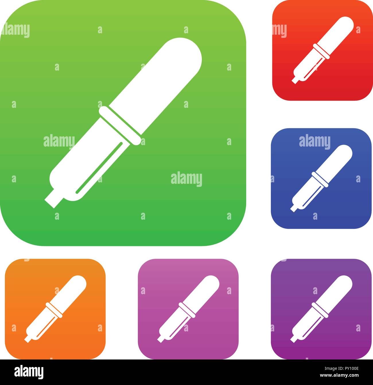 Pipette set color collection Stock Vector Image & Art - Alamy