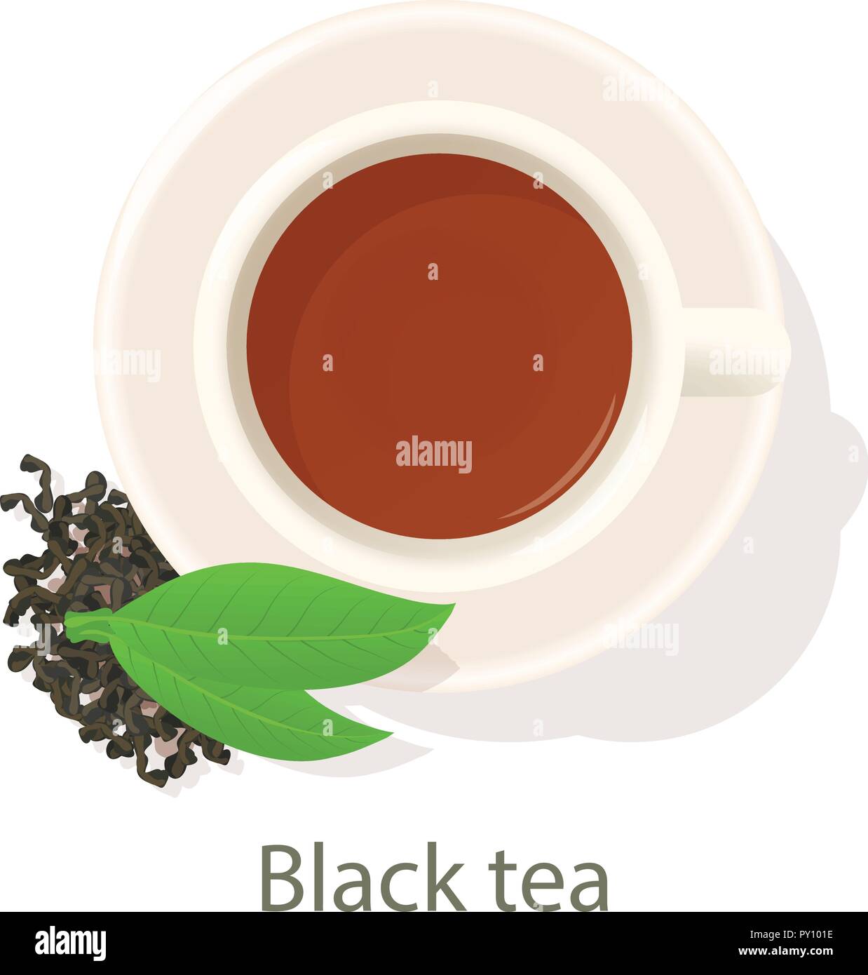 Black tea icon, cartoon style Stock Vector Image & Art - Alamy