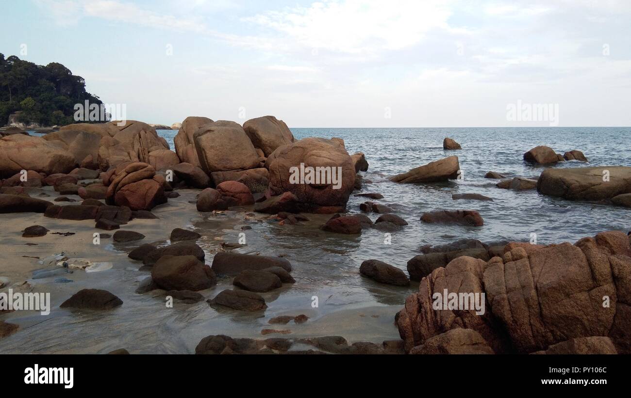 the stone beach Stock Photo - Alamy