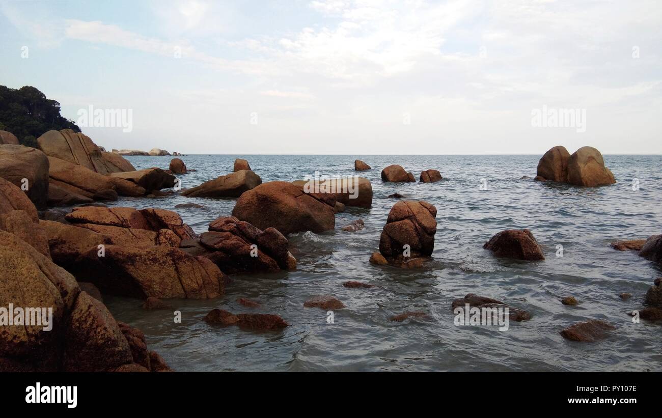 the stone beach Stock Photo - Alamy