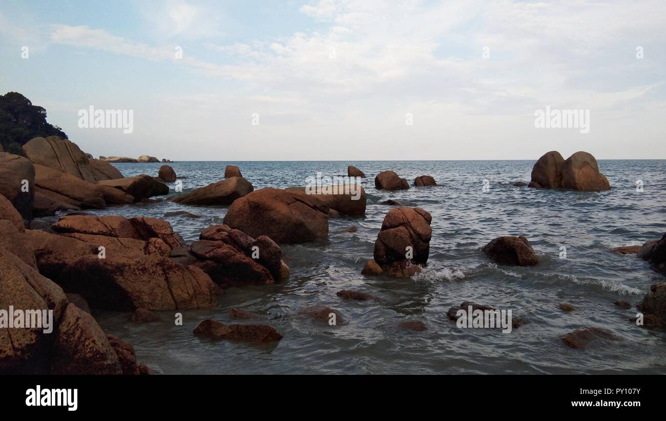 the stone beach Stock Photo - Alamy
