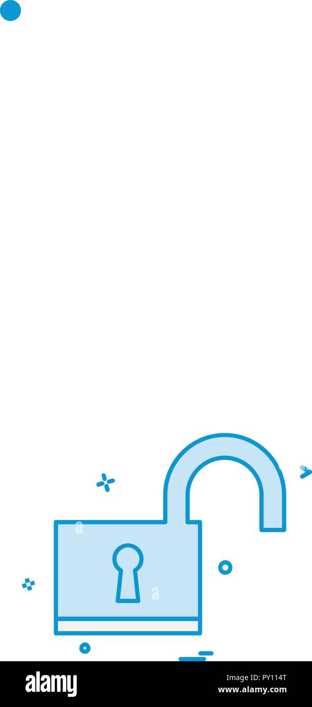 Lock icon design vector Stock Vector Image & Art - Alamy