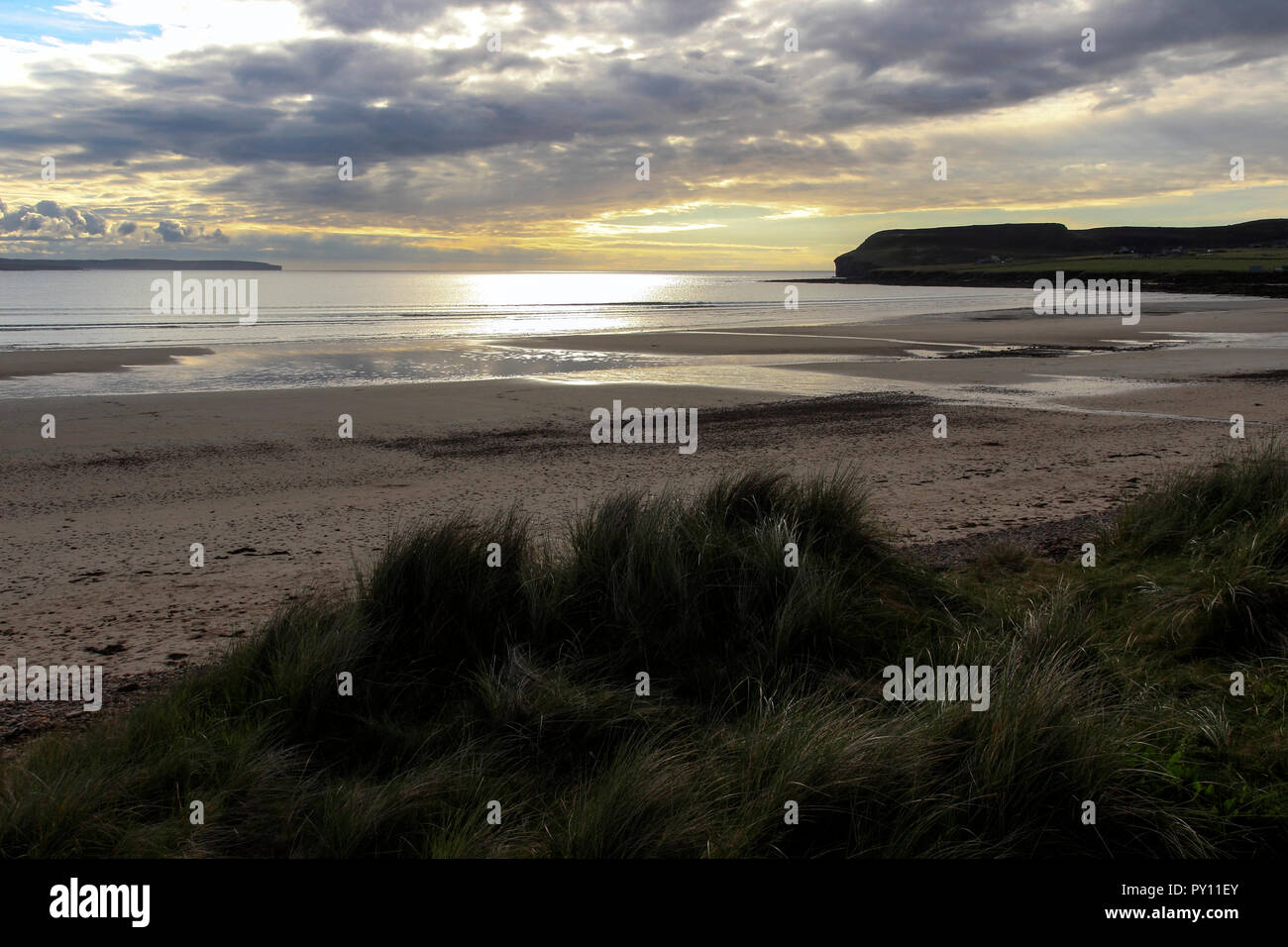 Deserted beach, Dunnet Bay, Scottish Highlands, Scotland, UK Stock ...